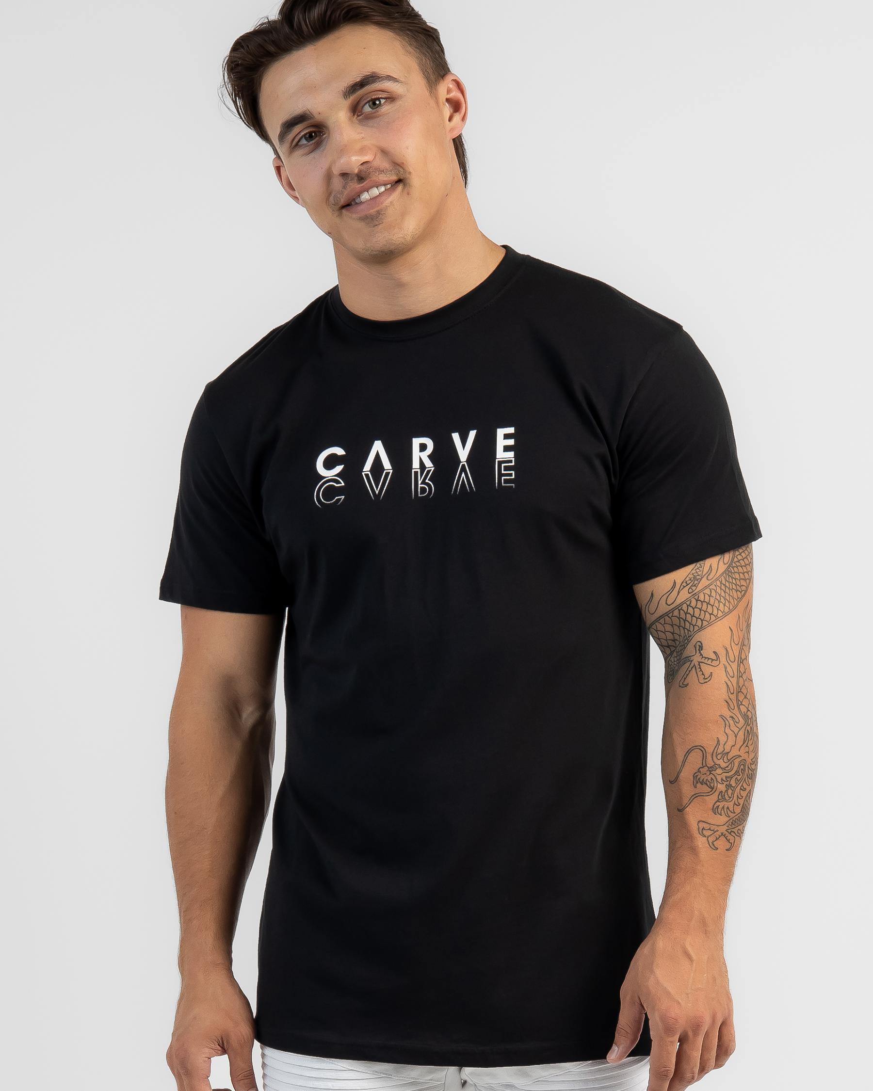 Shop Carve Mirror T-Shirt In Black - Fast Shipping & Easy Returns ...