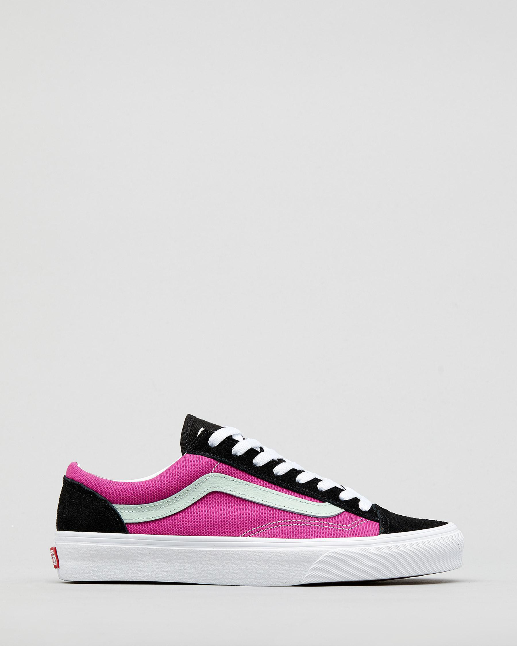 Shop Vans Womens Style 36 Shoes In Fushia Red/aqua Foam - Fast Shipping ...