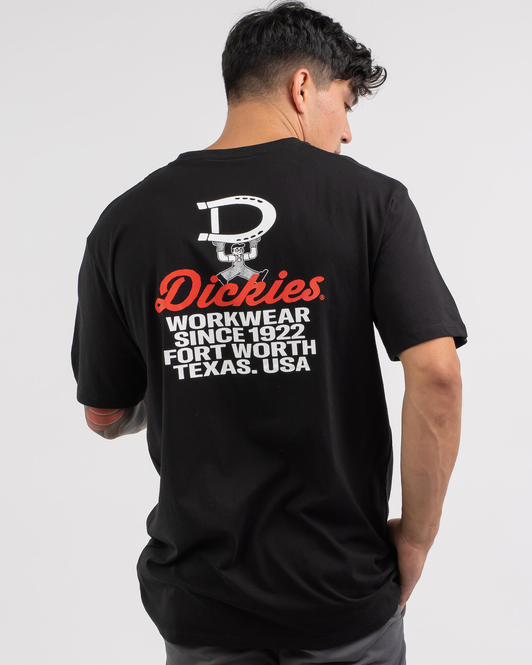 Shop Dickies Make Dat Work T-Shirt In Black - Fast Shipping & Easy ...