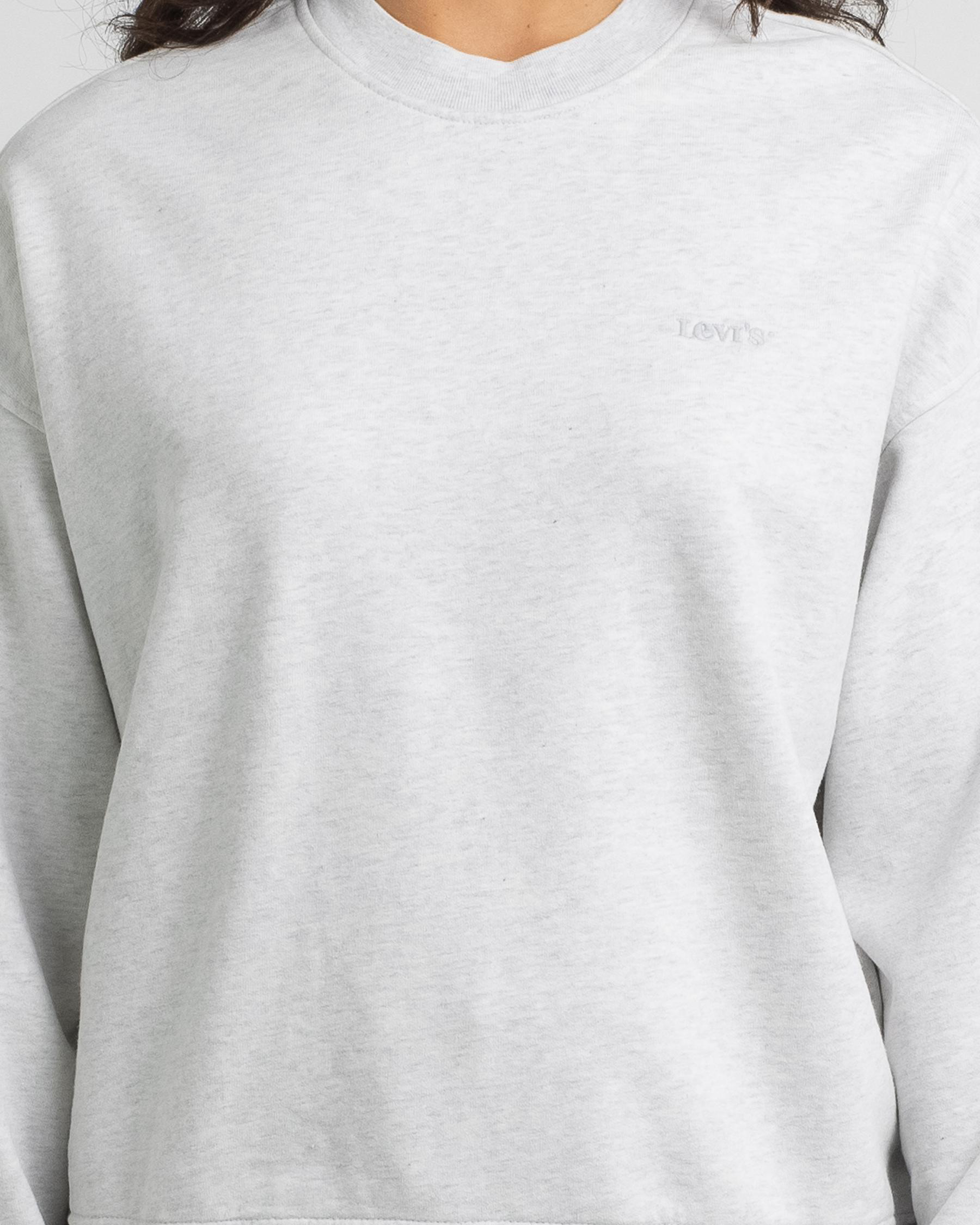 Shop Levi's WFH Sweatshirt In Orbit Heather Grey - Fast Shipping & Easy ...