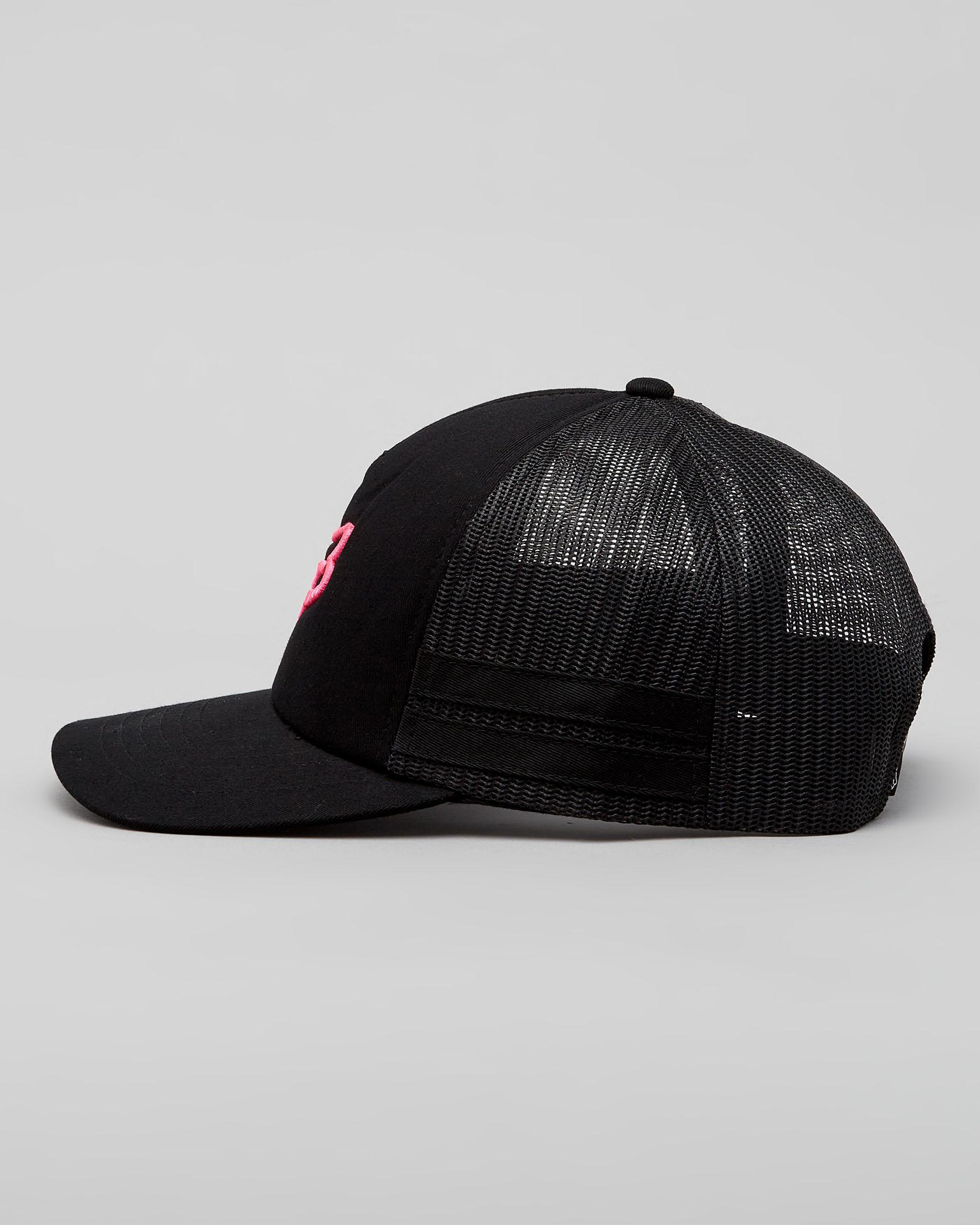Shop Fox Boundary Trucker Cap In Black / Pink - Fast Shipping & Easy ...
