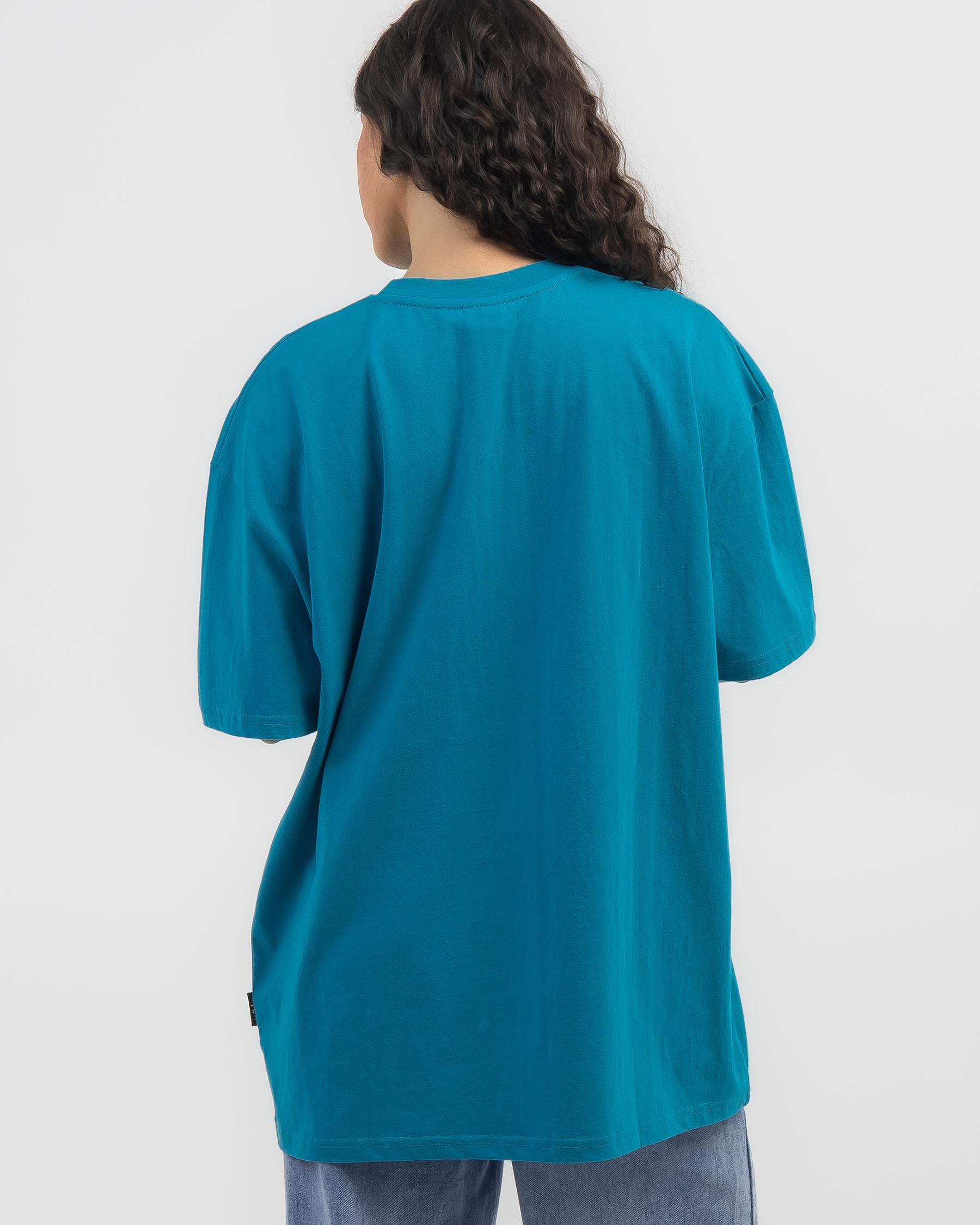 Shop Wndrr Hoxton Vintage Fit T-Shirt In Tide Green - Fast Shipping ...