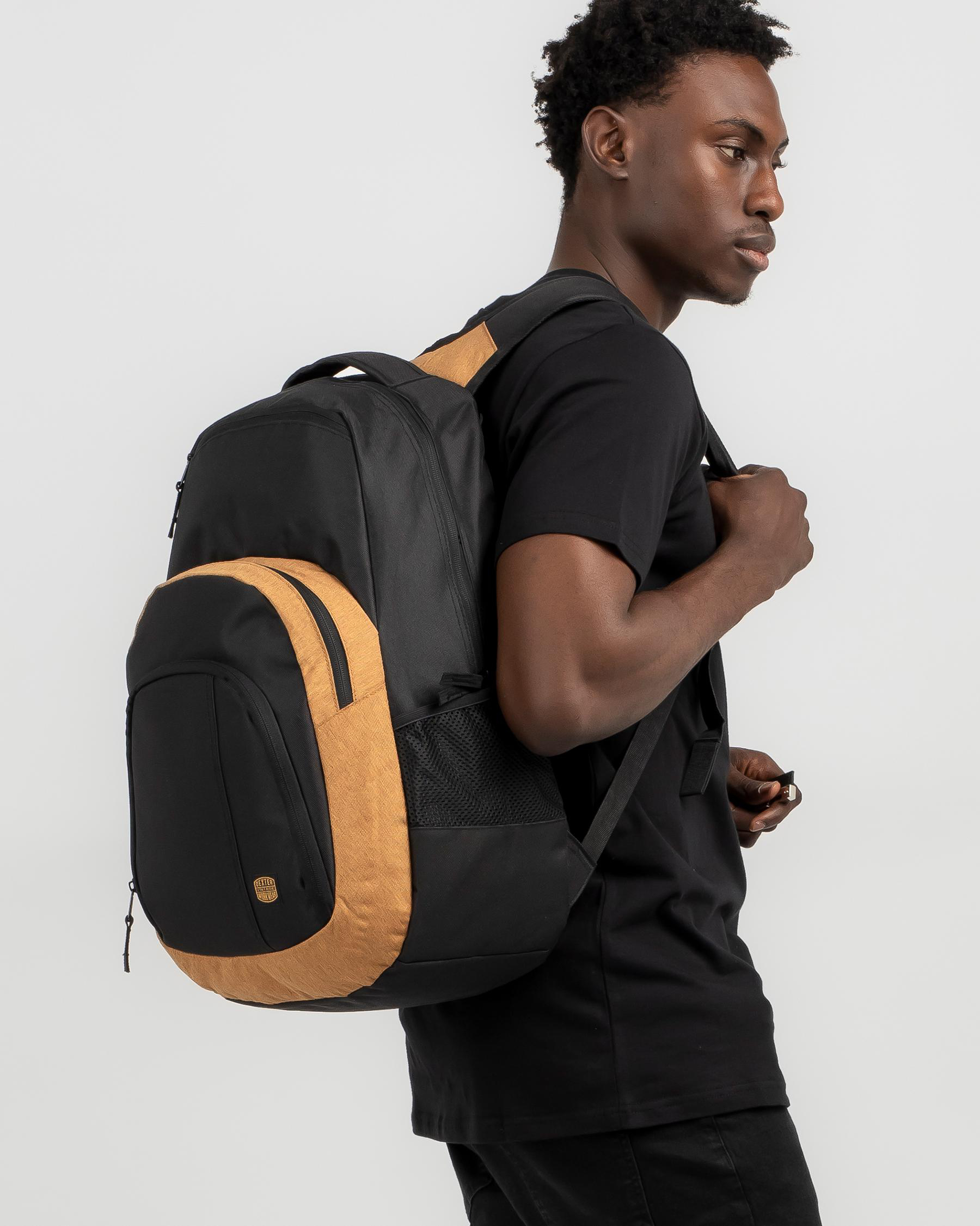 Shop Dexter Forged Backpack In Black/brown - Fast Shipping & Easy ...