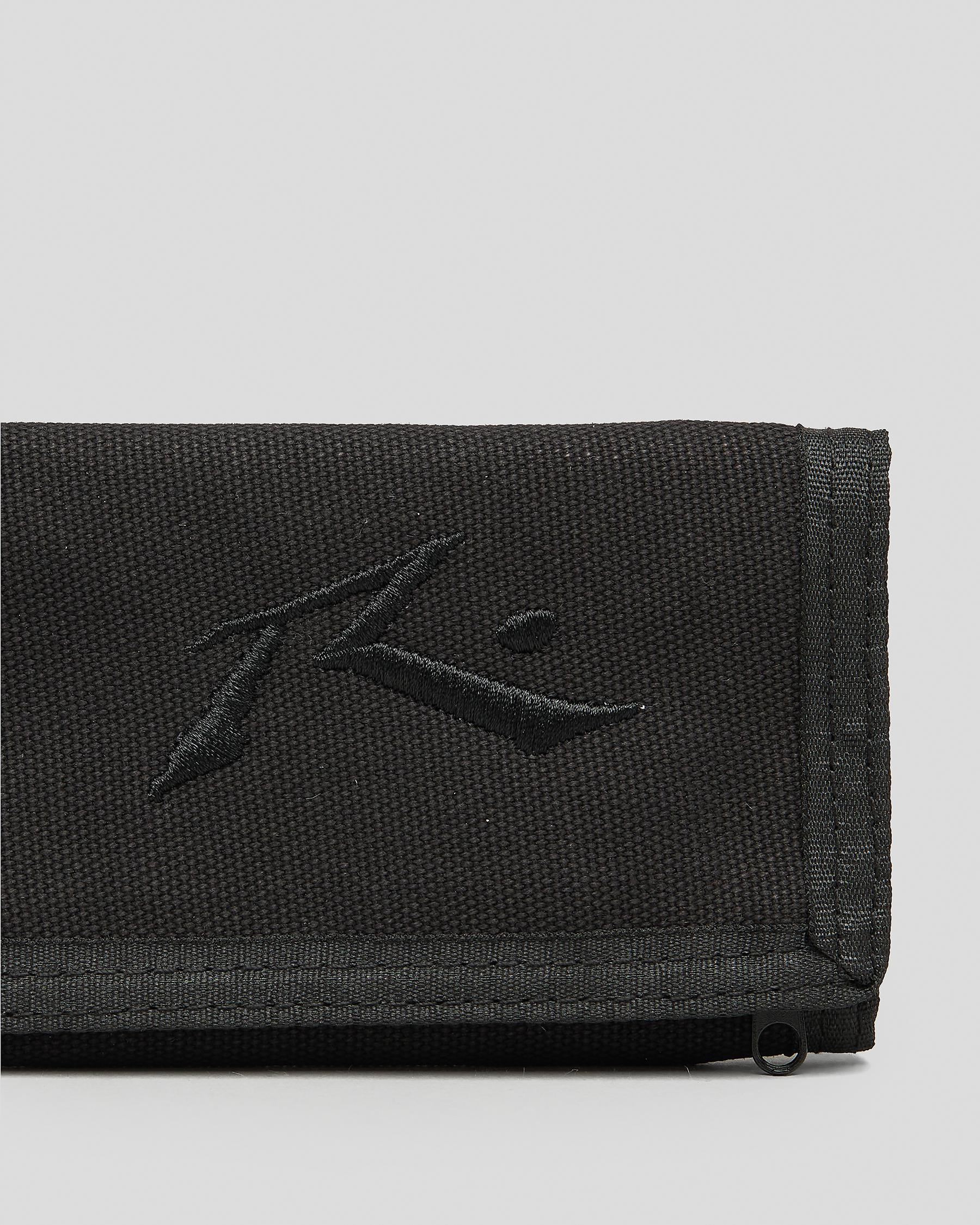 Shop Rusty Comp Wash Tri-Fold Wallet In Black - Fast Shipping & Easy ...