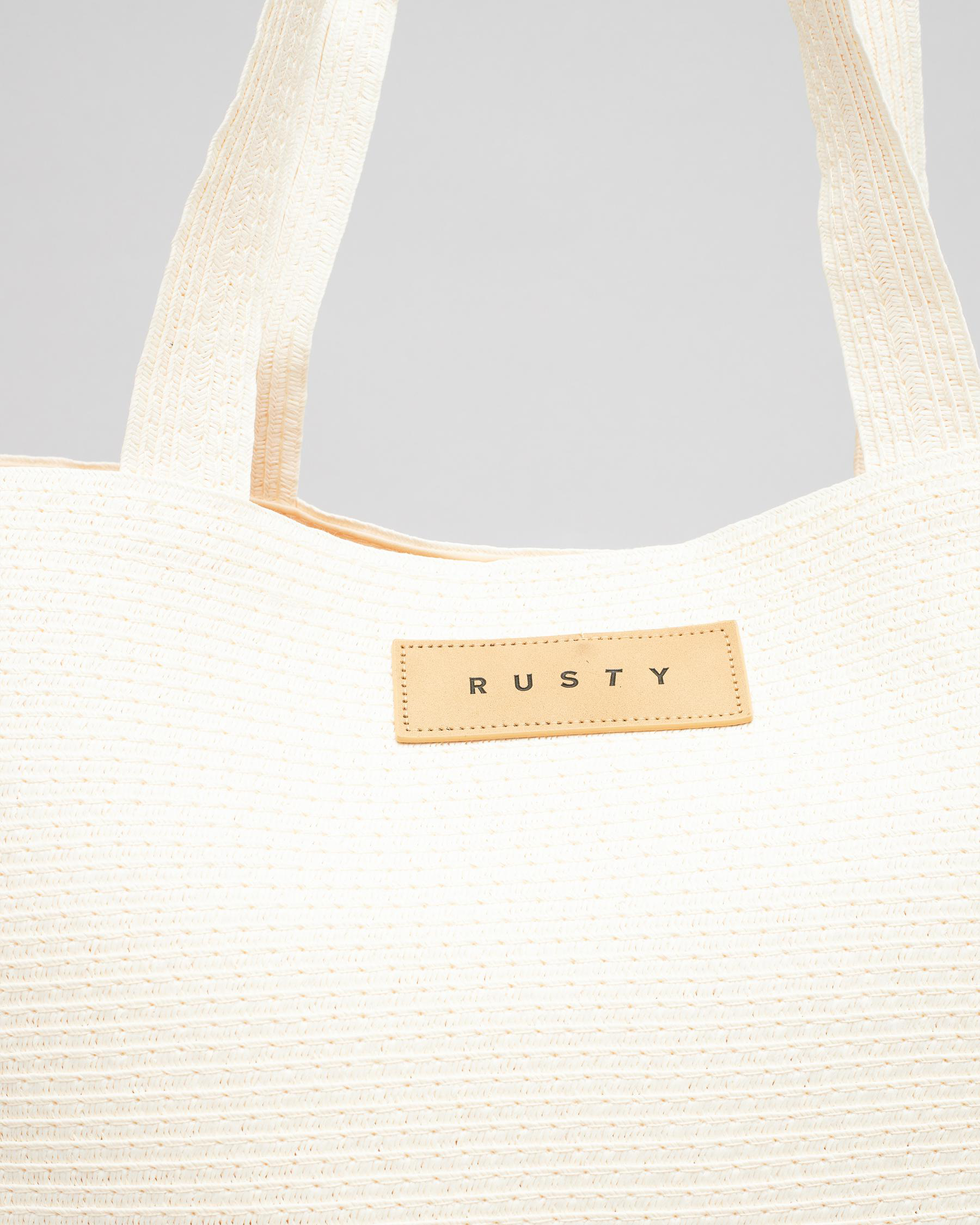 Shop Rusty Gisele Straw Bag In Off White - Fast Shipping & Easy Returns ...