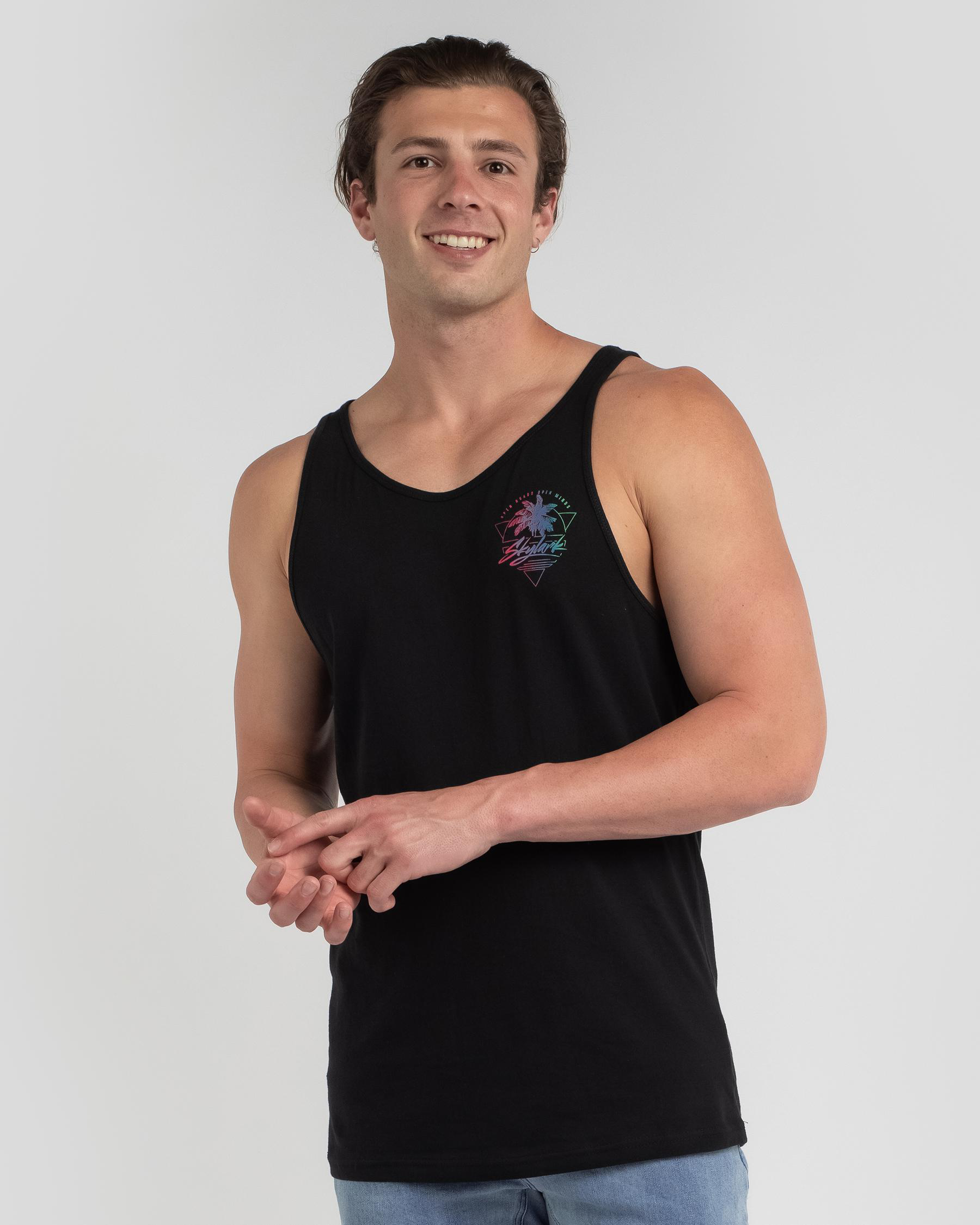 Shop Skylark Sub Tropic Singlet In Black - Fast Shipping & Easy Returns ...