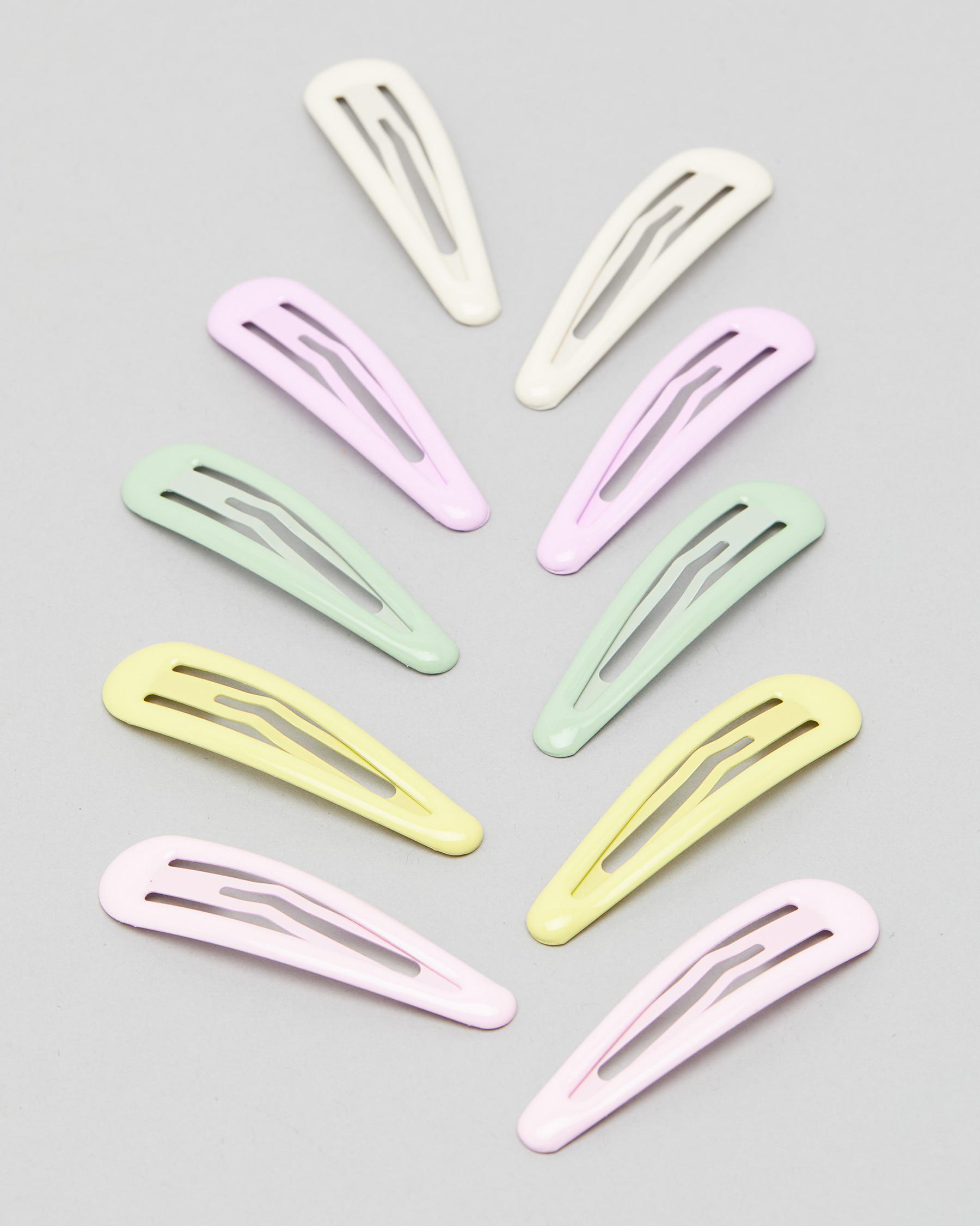 Shop Karyn In LA Pastel Snap Hair Clip Pack In Pastel - Fast Shipping ...