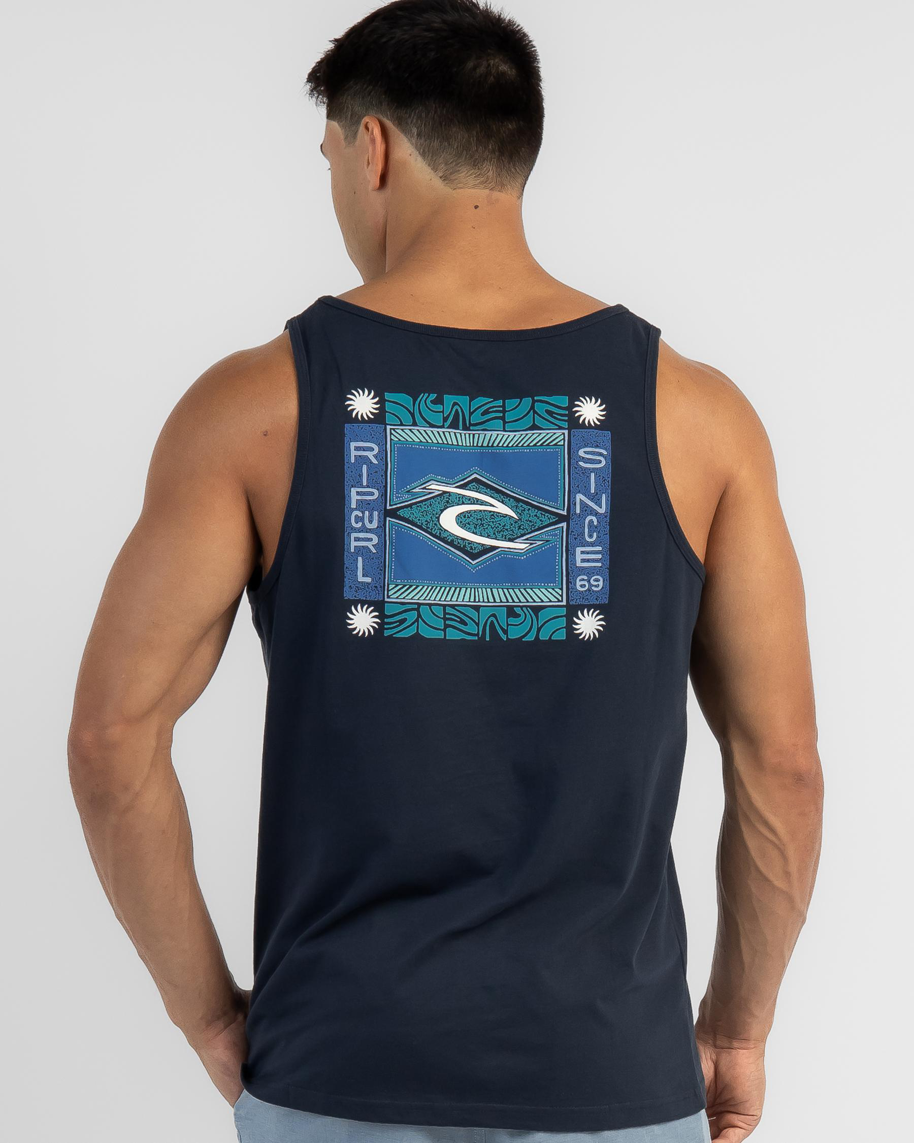 Shop Rip Curl Legacy Tank In Dark Navy - Fast Shipping & Easy Returns ...