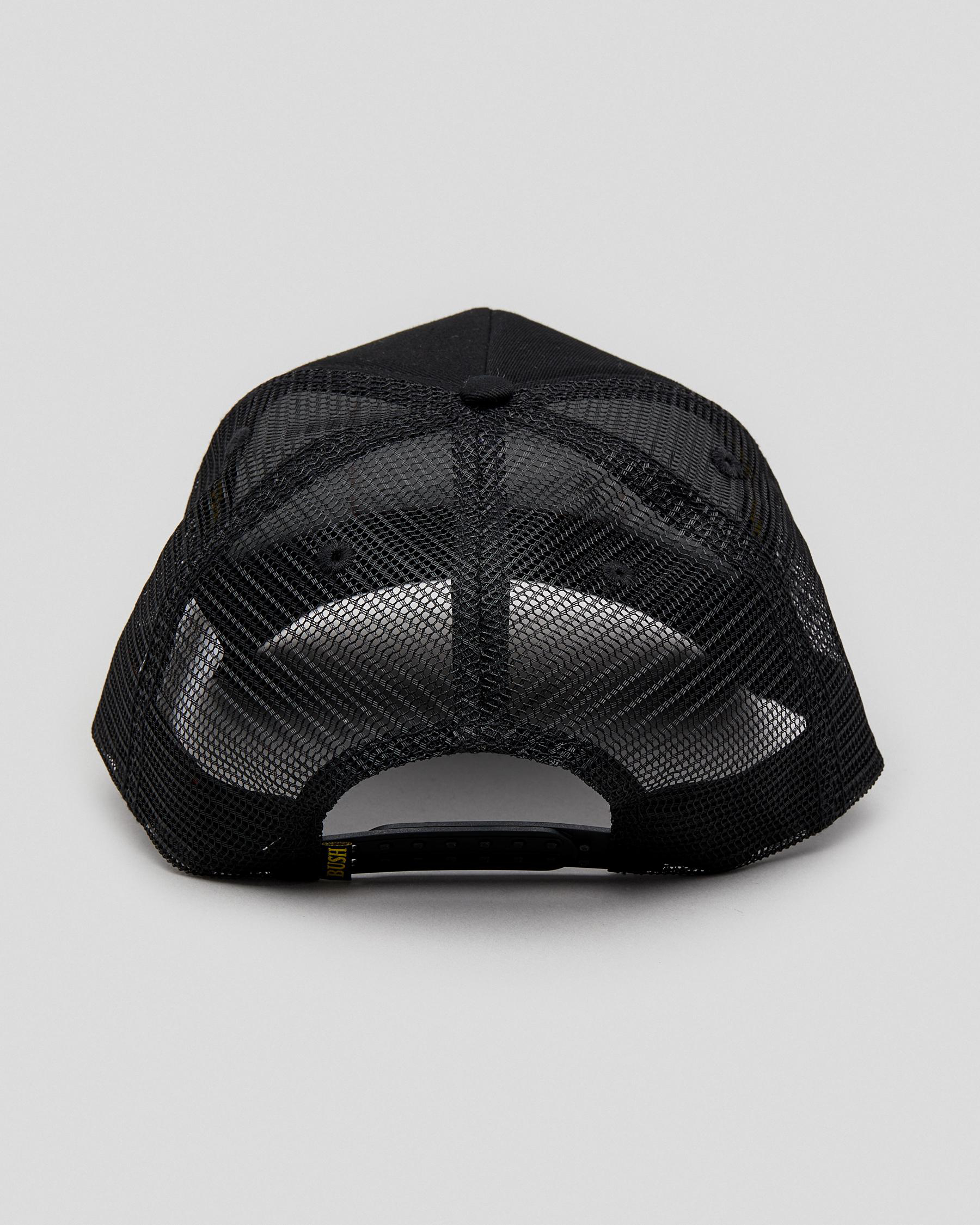 Shop Bush Chook Vintage 2 Trucker Cap In Black - Fast Shipping & Easy ...