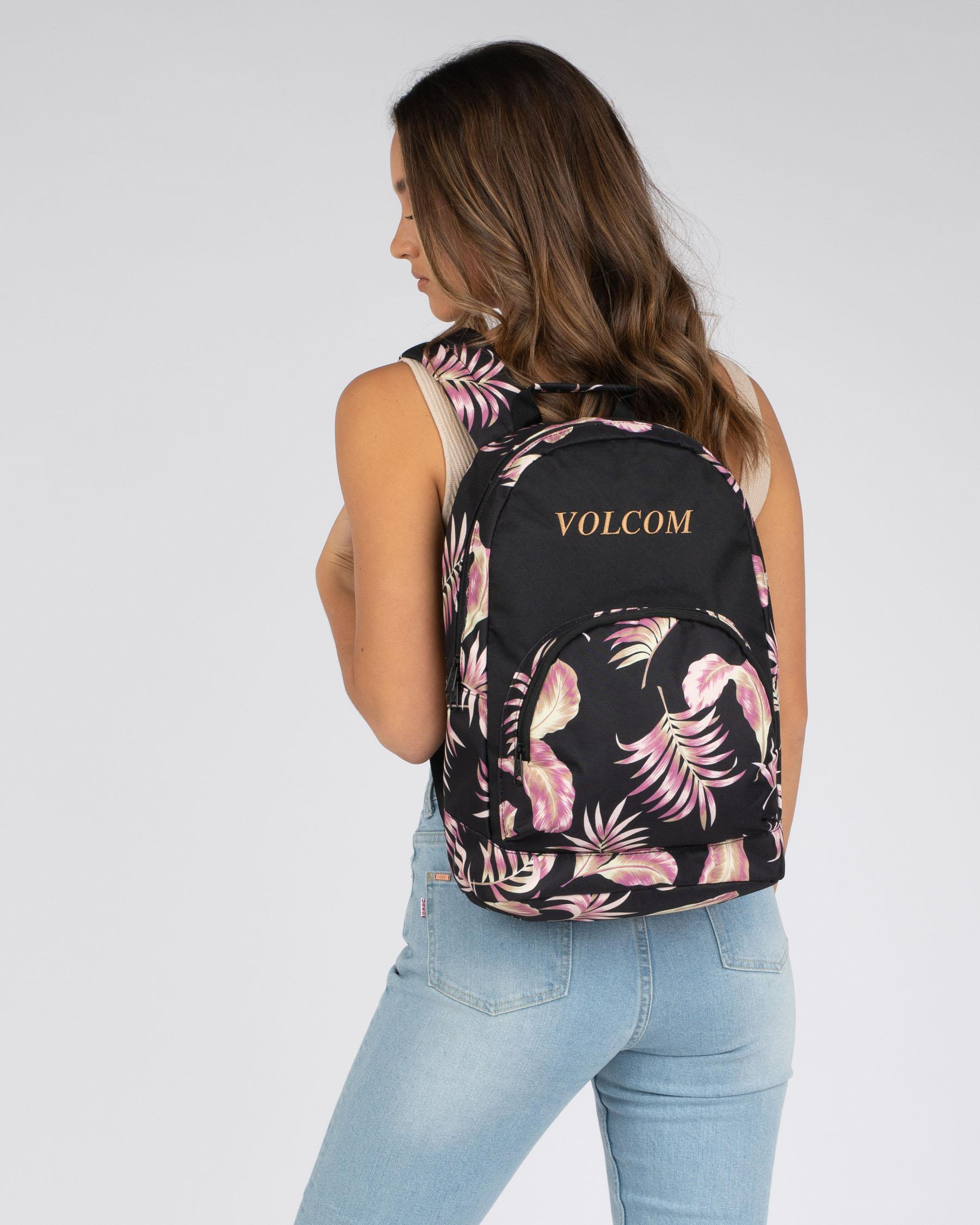 Shop Volcom Patch Attack Retreat Backpack In Camel - Fast Shipping ...