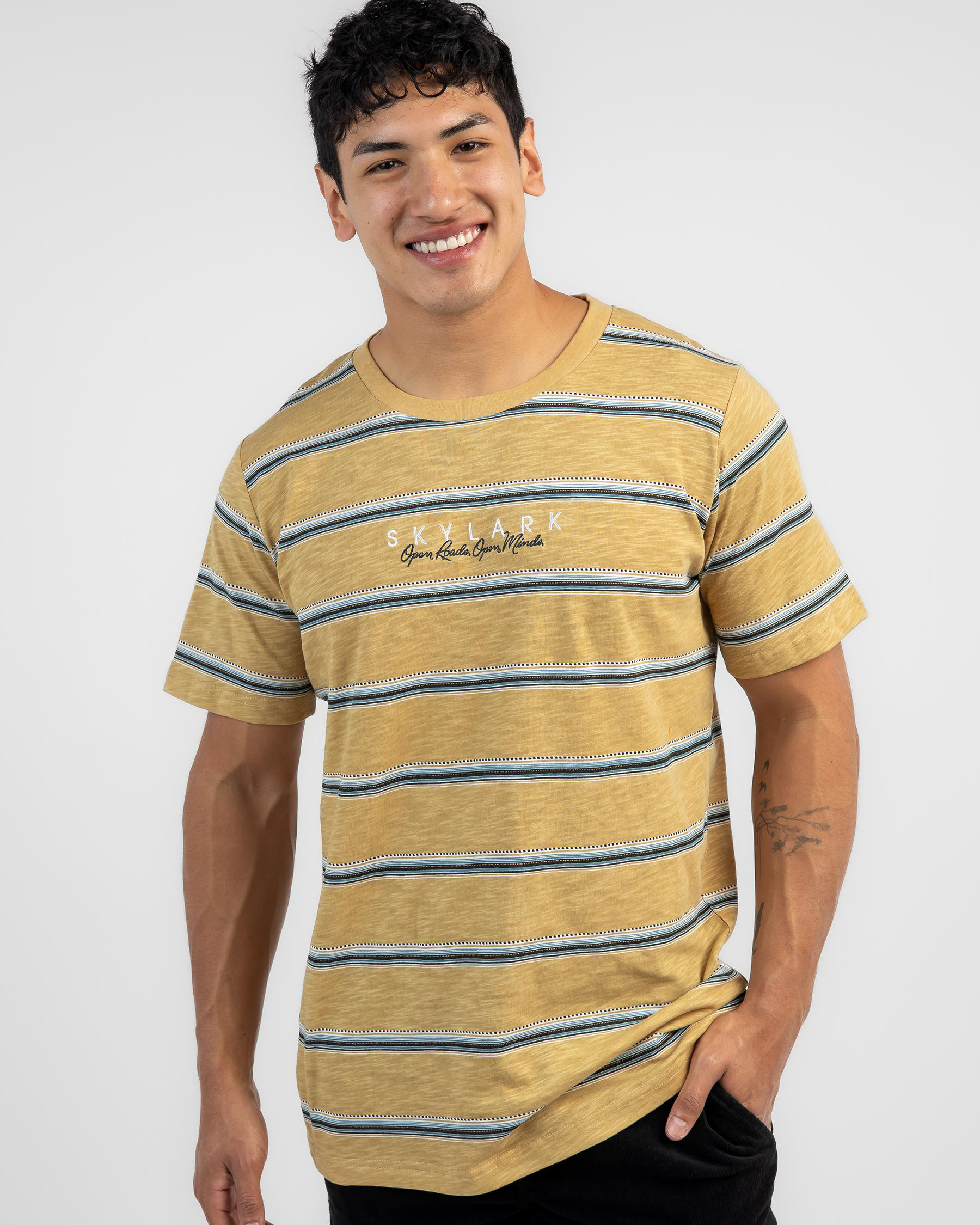 Shop Skylark Warp T-Shirt In Tan - Fast Shipping & Easy Returns - City ...