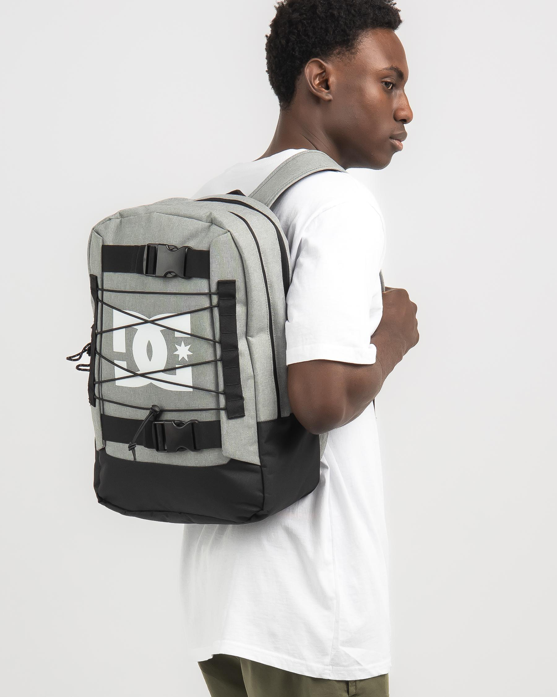 Shop DC Shoes Inverted Backpack In Heather Grey - Fast Shipping & Easy ...
