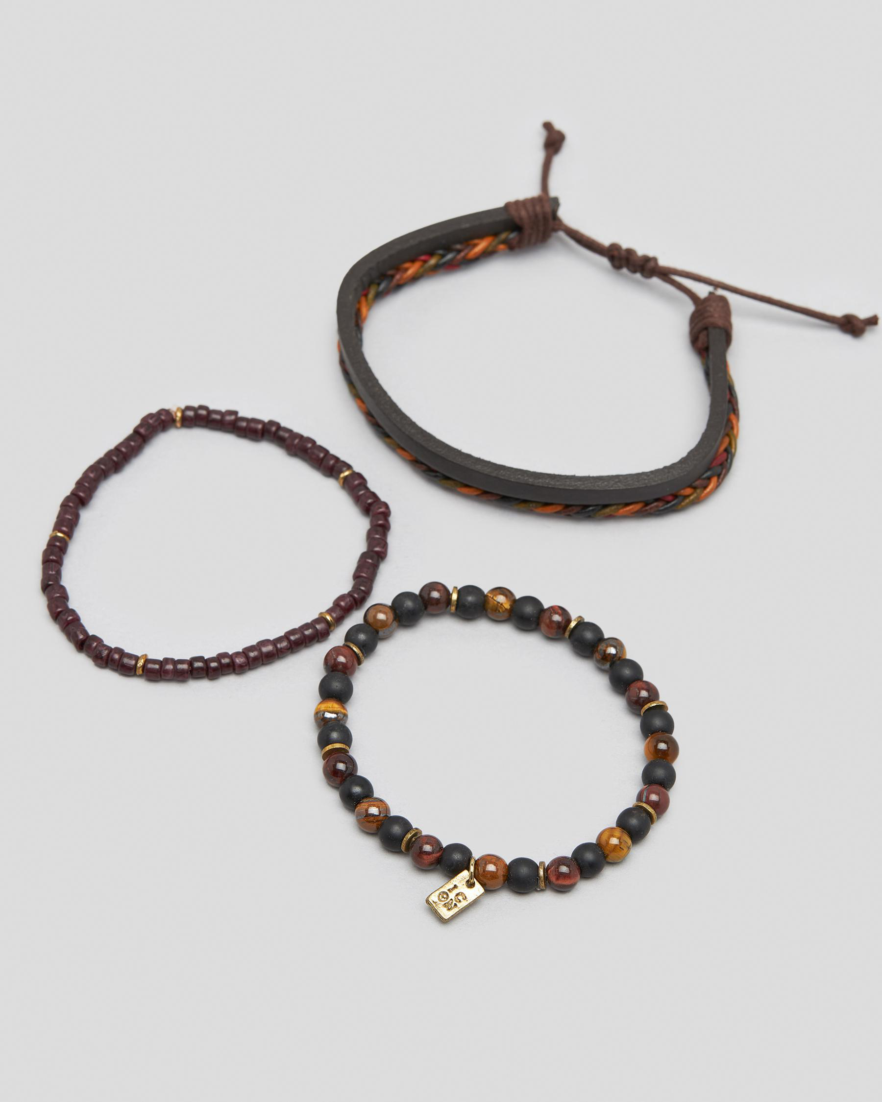 Shop Icon Brand Ember Combo Bracelet In Brown - Fast Shipping & Easy ...