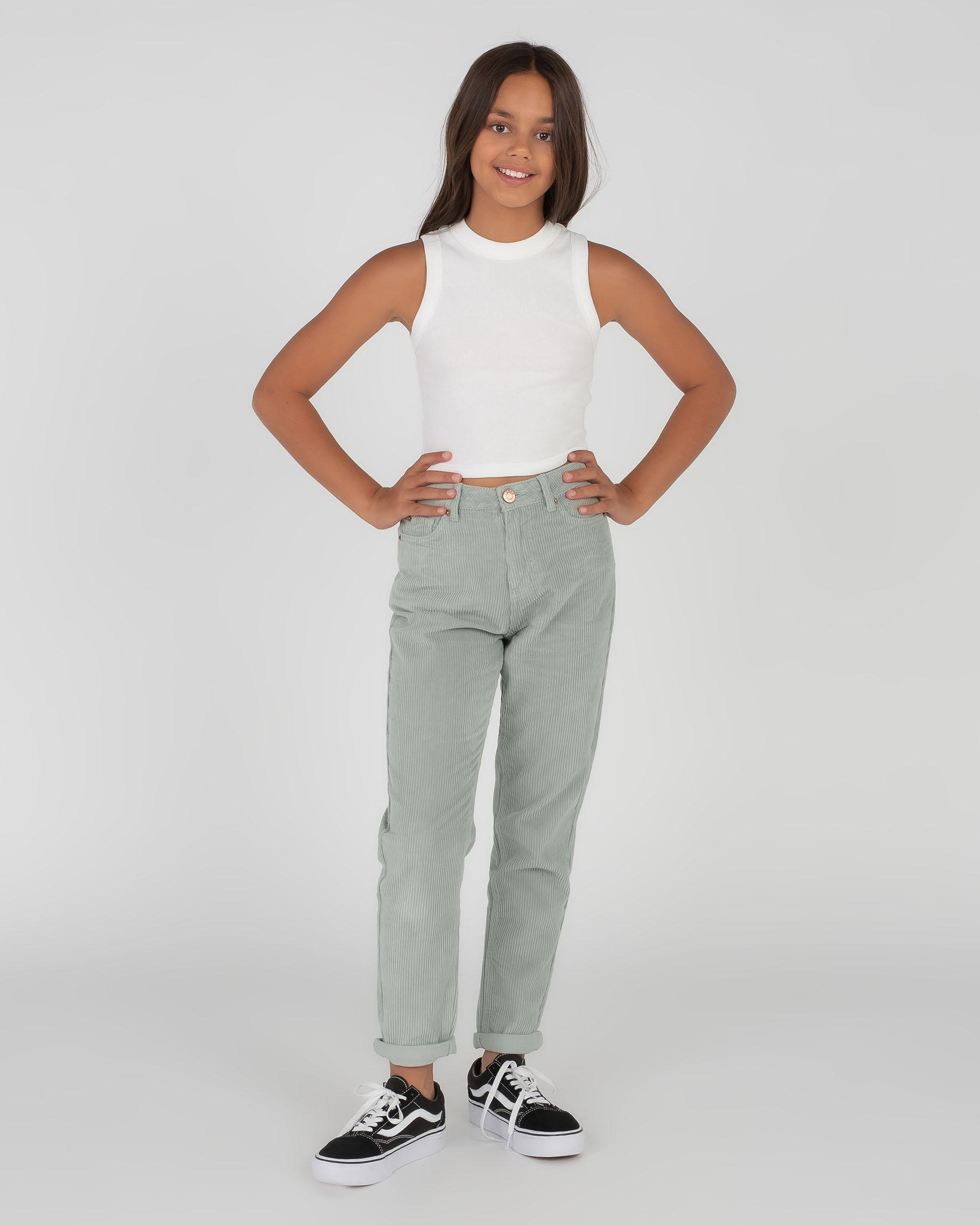 Shop Used Girls' Aiden Pants In Sage - Fast Shipping & Easy Returns ...