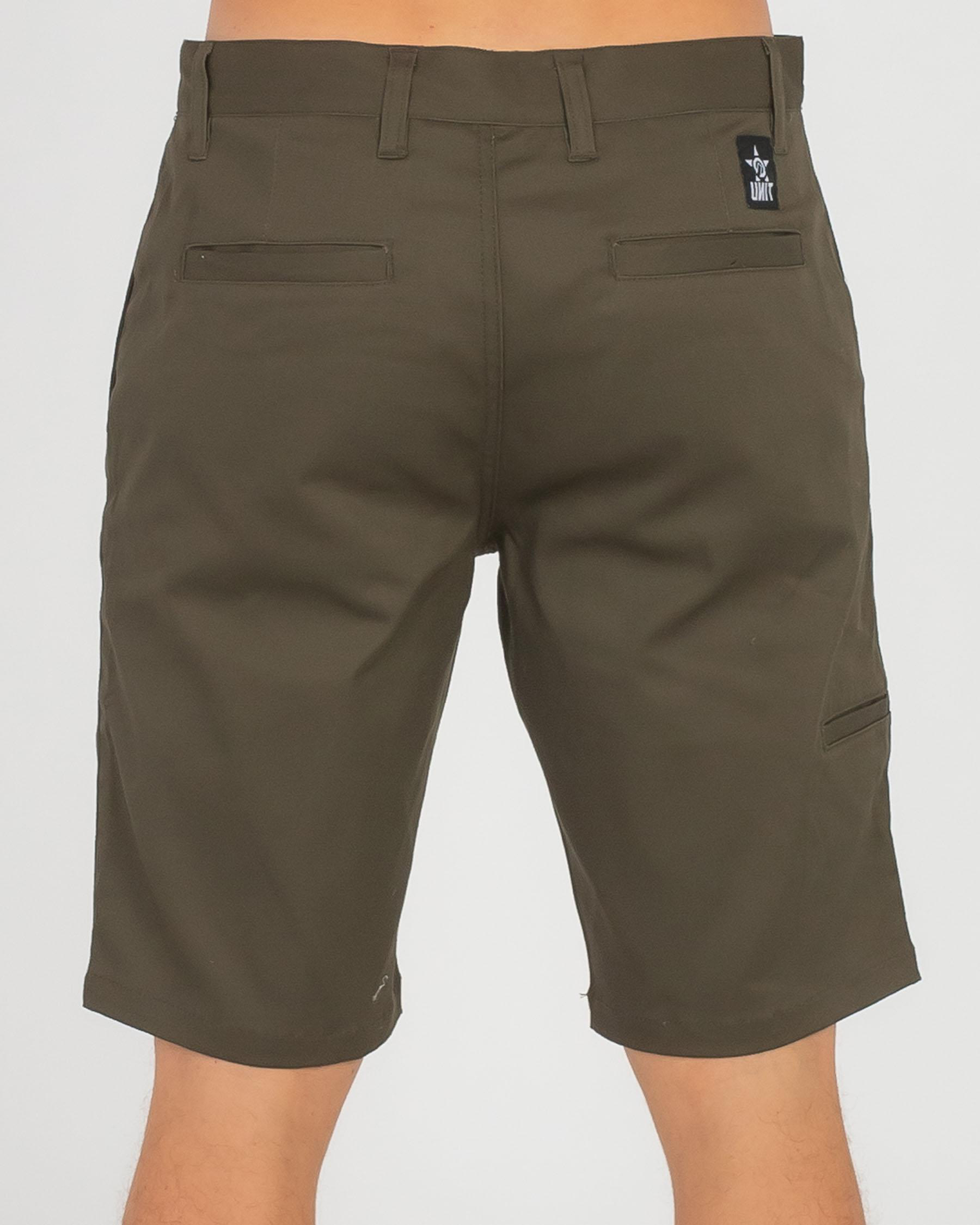 Shop Unit Forte Walk Shorts In Military - Fast Shipping & Easy Returns ...