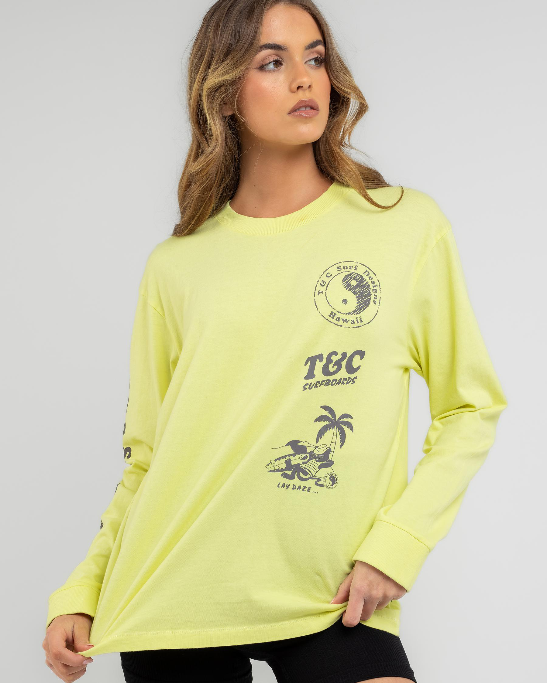 Shop Town & Country Surf Designs Surf Designs Long Sleeve T-Shirt In ...