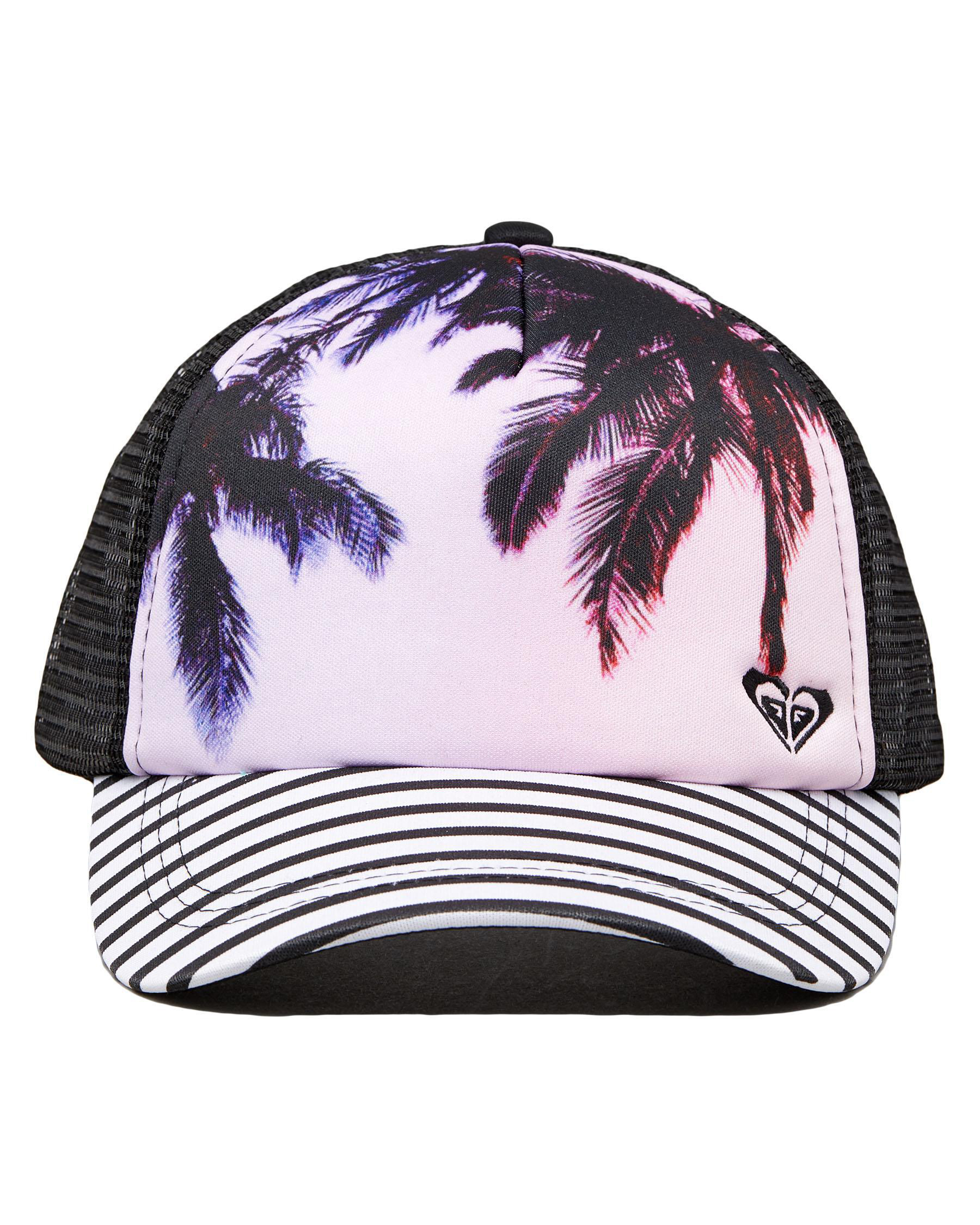 Shop Roxy Sunset Always Trucker Cap In True Black - Fast Shipping ...