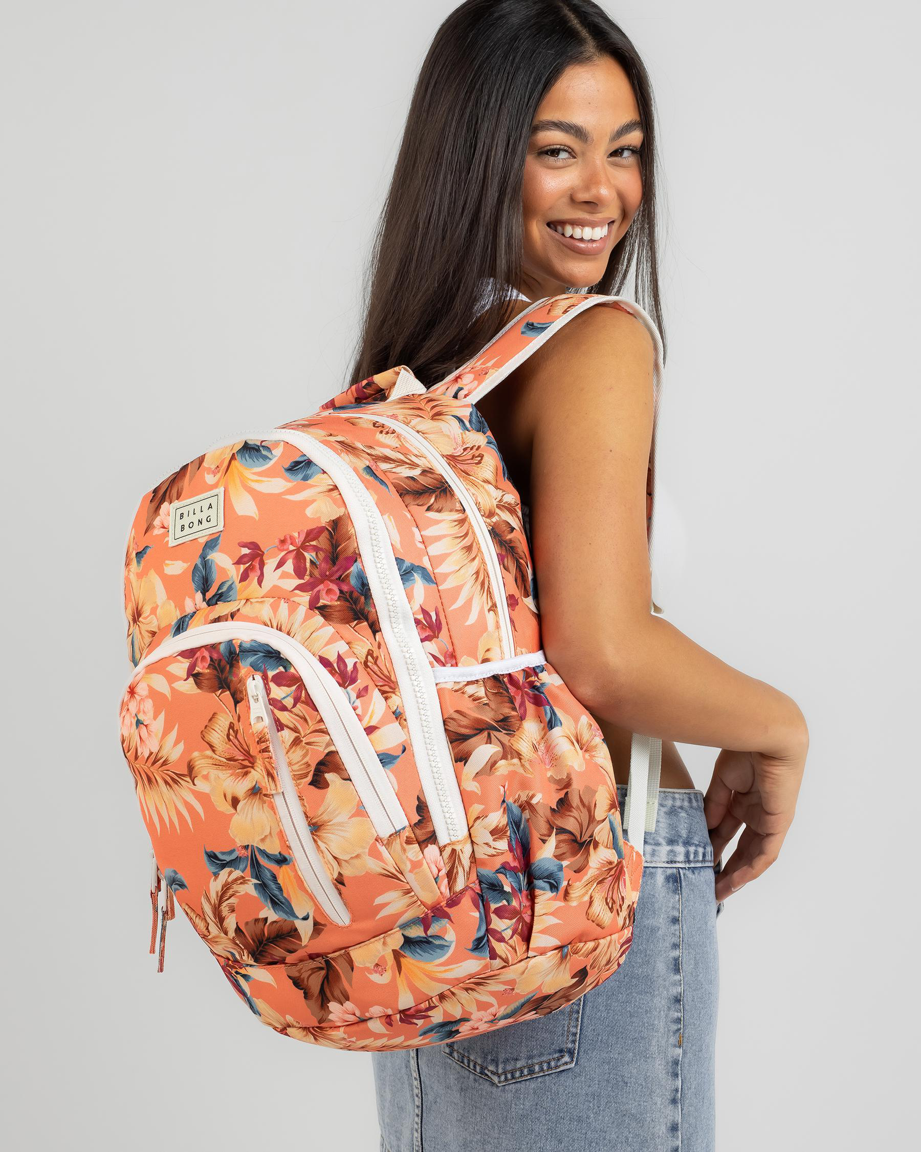 Shop Billabong Shady Days Roadie Backpack In Coral - Fast Shipping ...