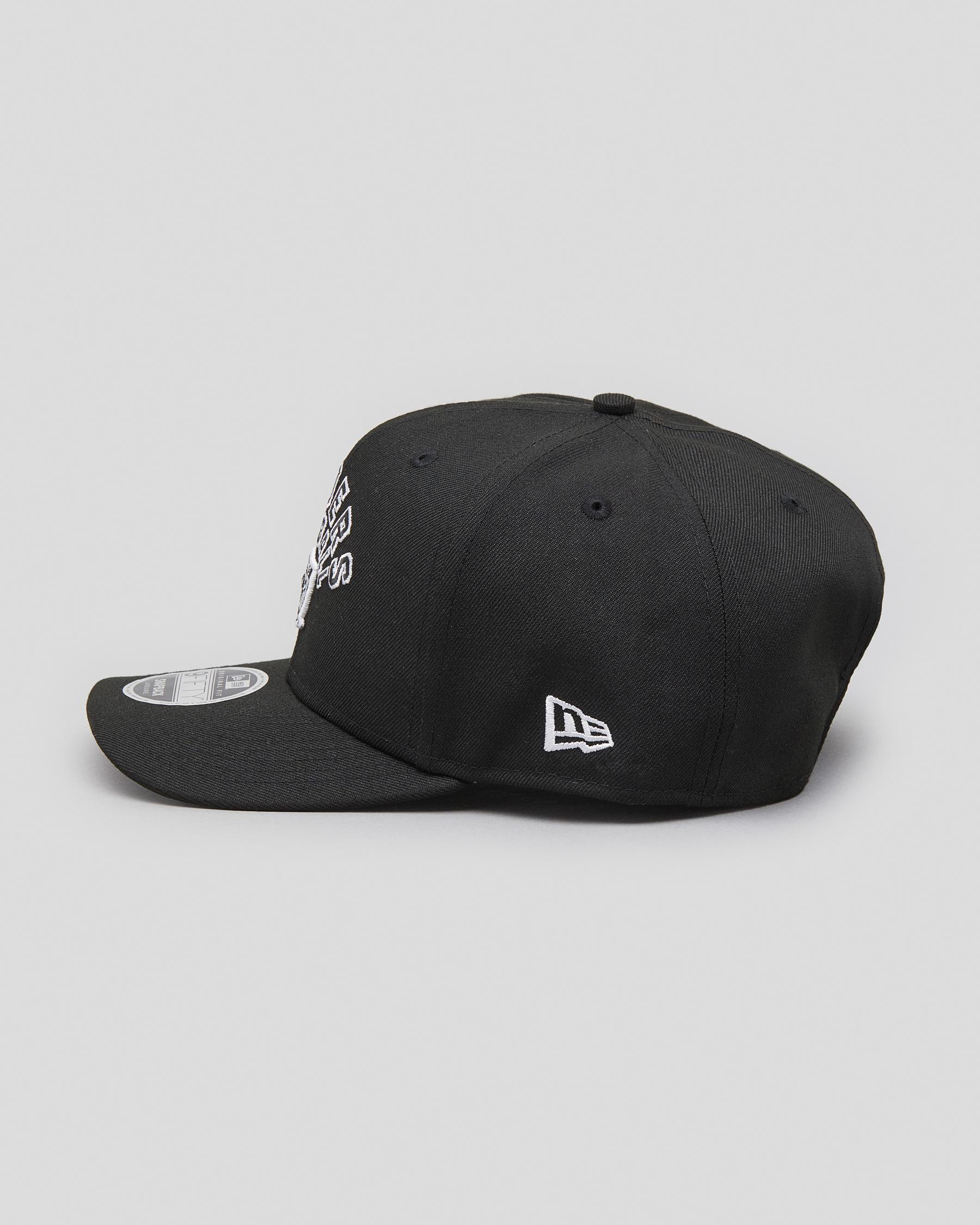 Shop New Era Las Vegas Raiders Team Arch 9FIFTY Cap In Black - Fast ...