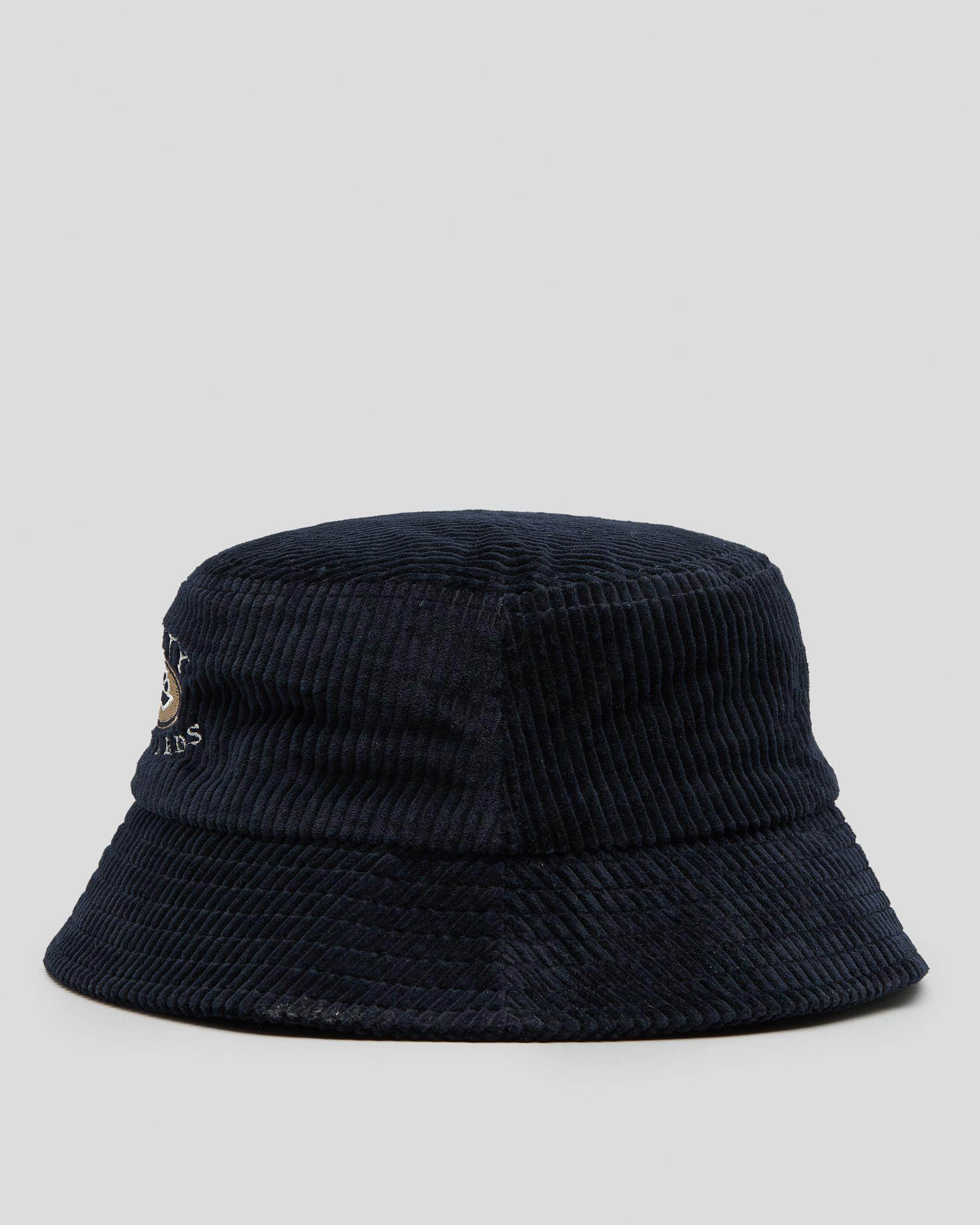 Shop Rusty Backtrack Bucket Hat In Navy Blue - Fast Shipping & Easy ...
