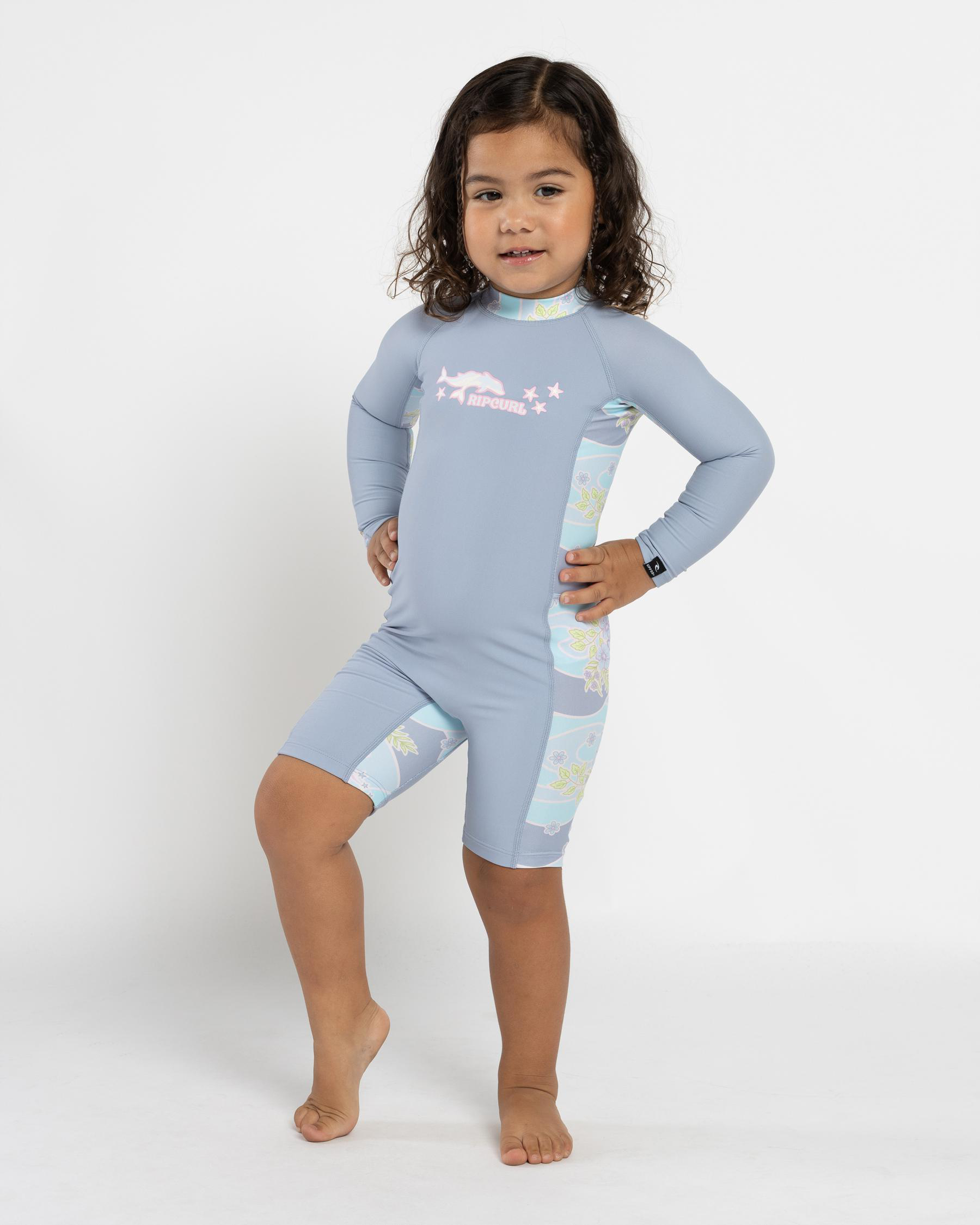 Shop Rip Curl Toddlers' Sunkissed Long Sleeve Surfsuit In Spray Blue - Fast Shipping & Easy ...