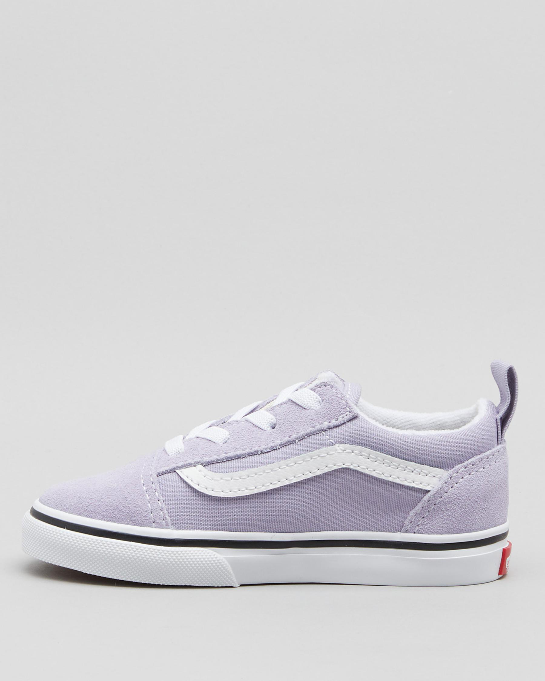 Shop Vans Toddlers' Old Skool Shoes In Languid Lavender/true White ...
