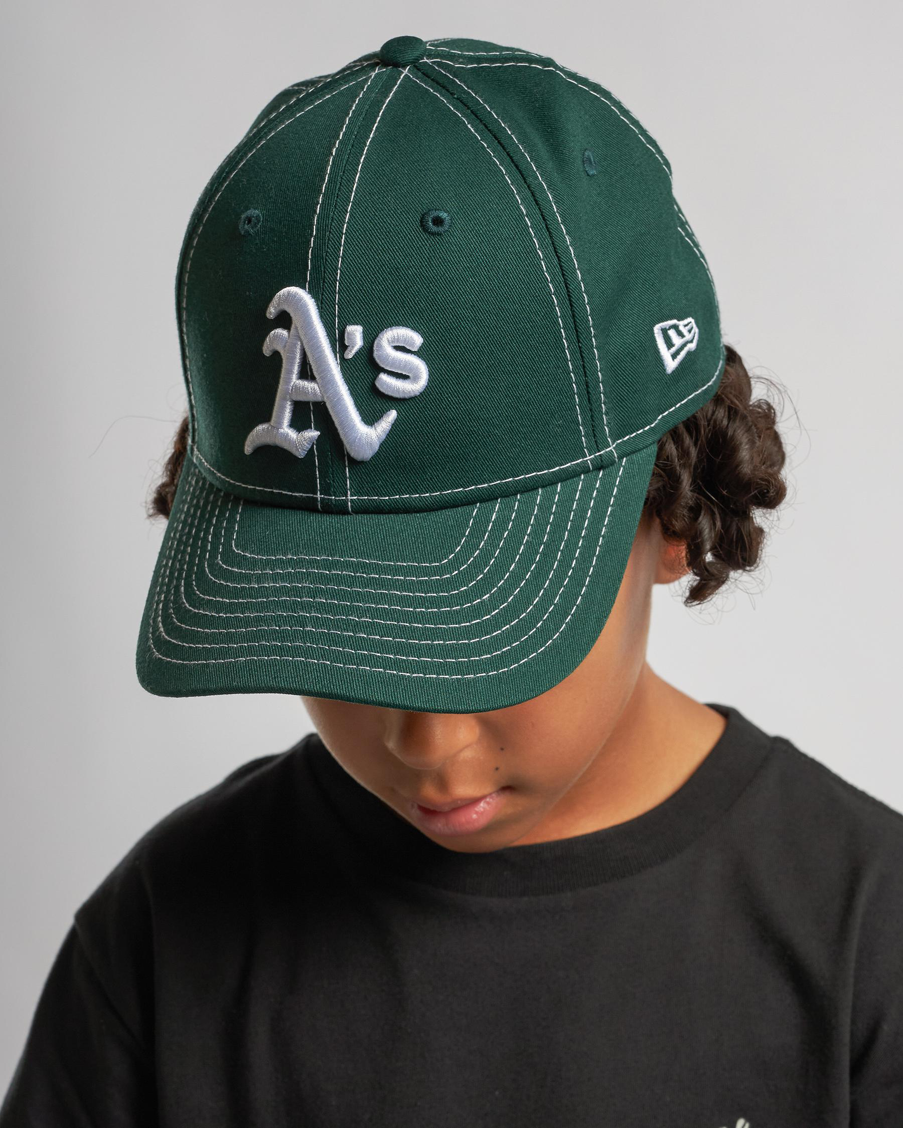 Shop New Era Boys' 9Forty Contrast Oakland Athletics OTC Cap In Otc ...