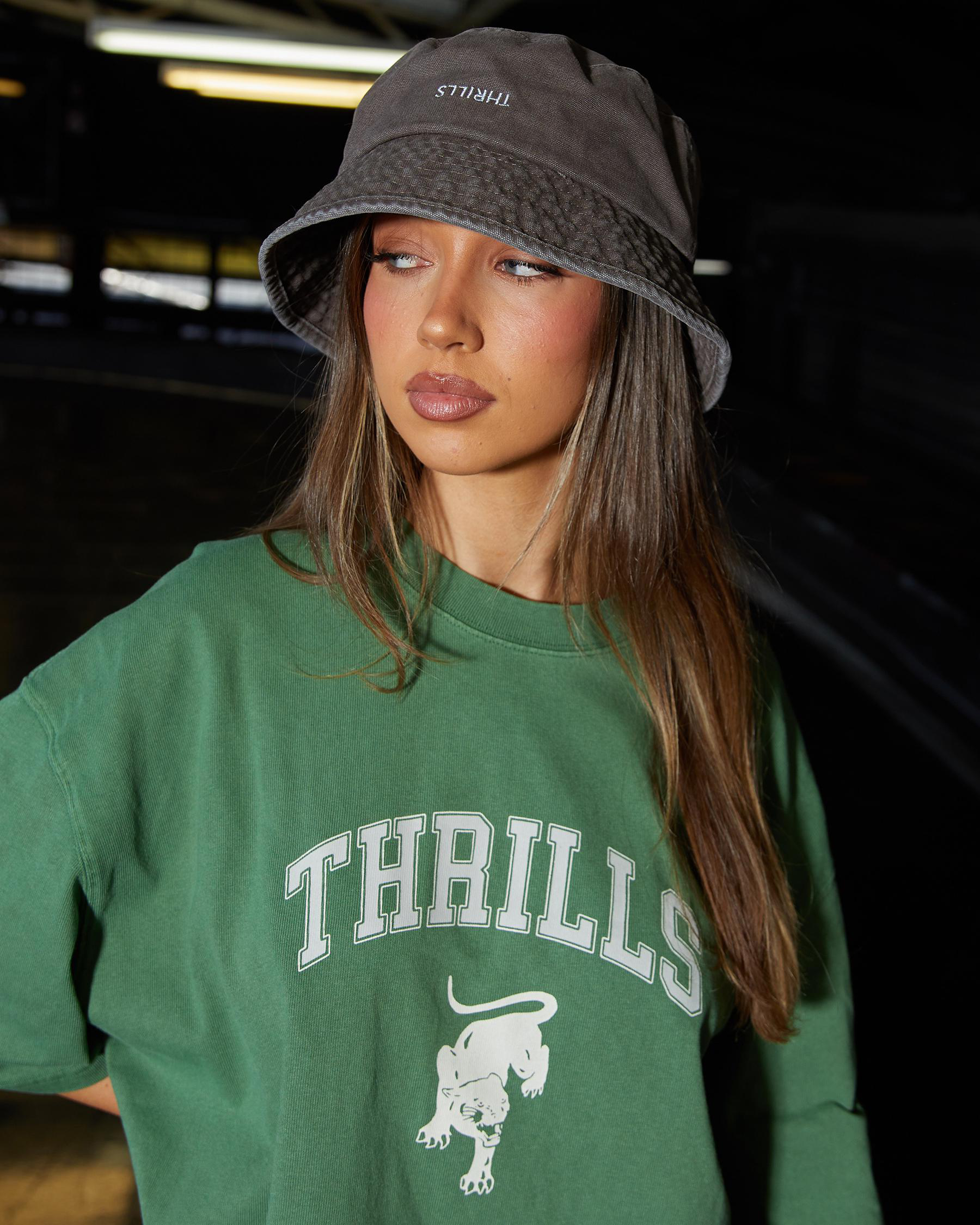 Thrills Minimal Bucket Hat In Tarmac - FREE* Shipping & Easy Returns ...