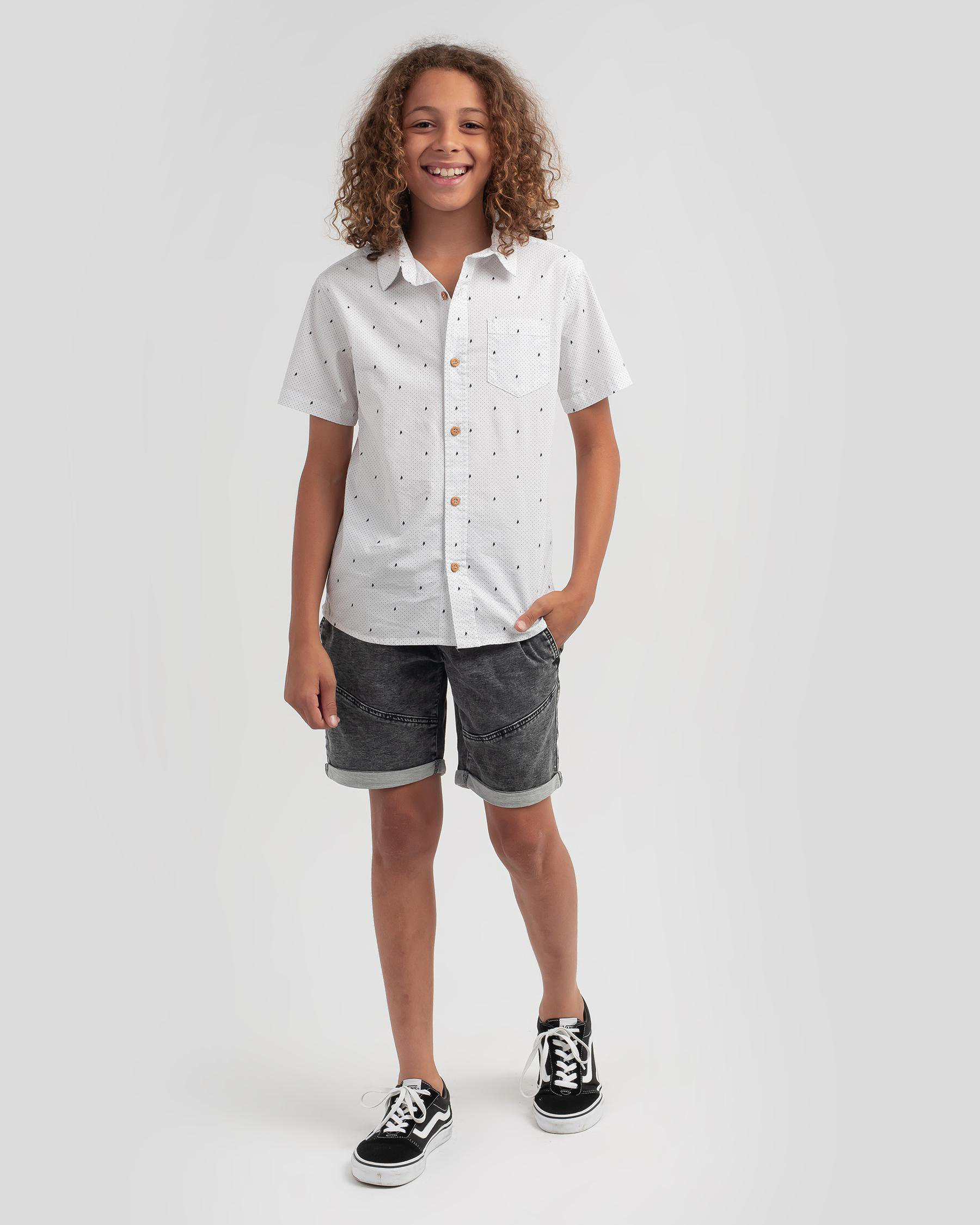 Shop Lucid Boys' Manic Walk Shorts In Black - Fast Shipping & Easy ...