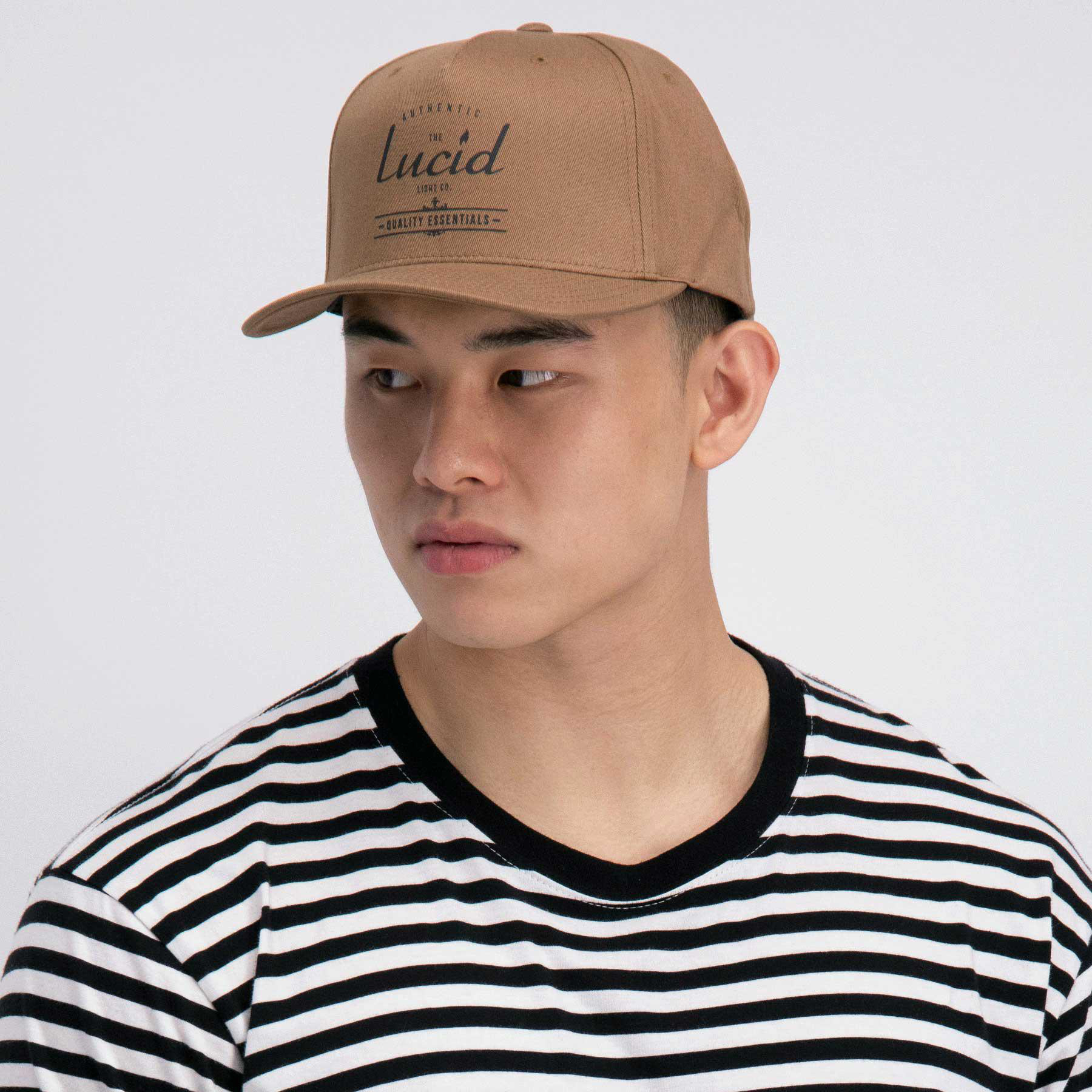 Shop Lucid Wedge Snapback Cap In Brown/black - Fast Shipping & Easy ...
