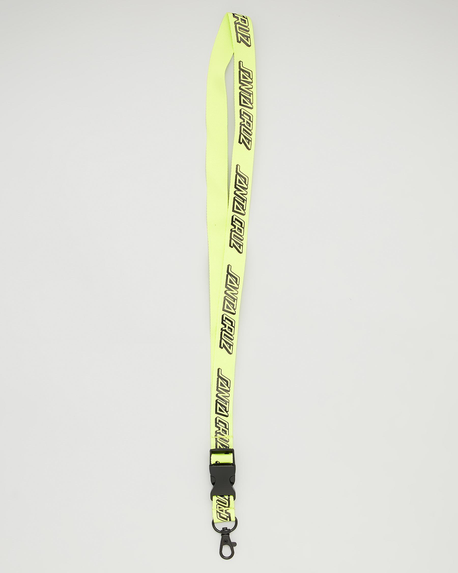 Santa Cruz SC Lanyard In Frozen Yellow - FREE* Shipping & Easy Returns ...