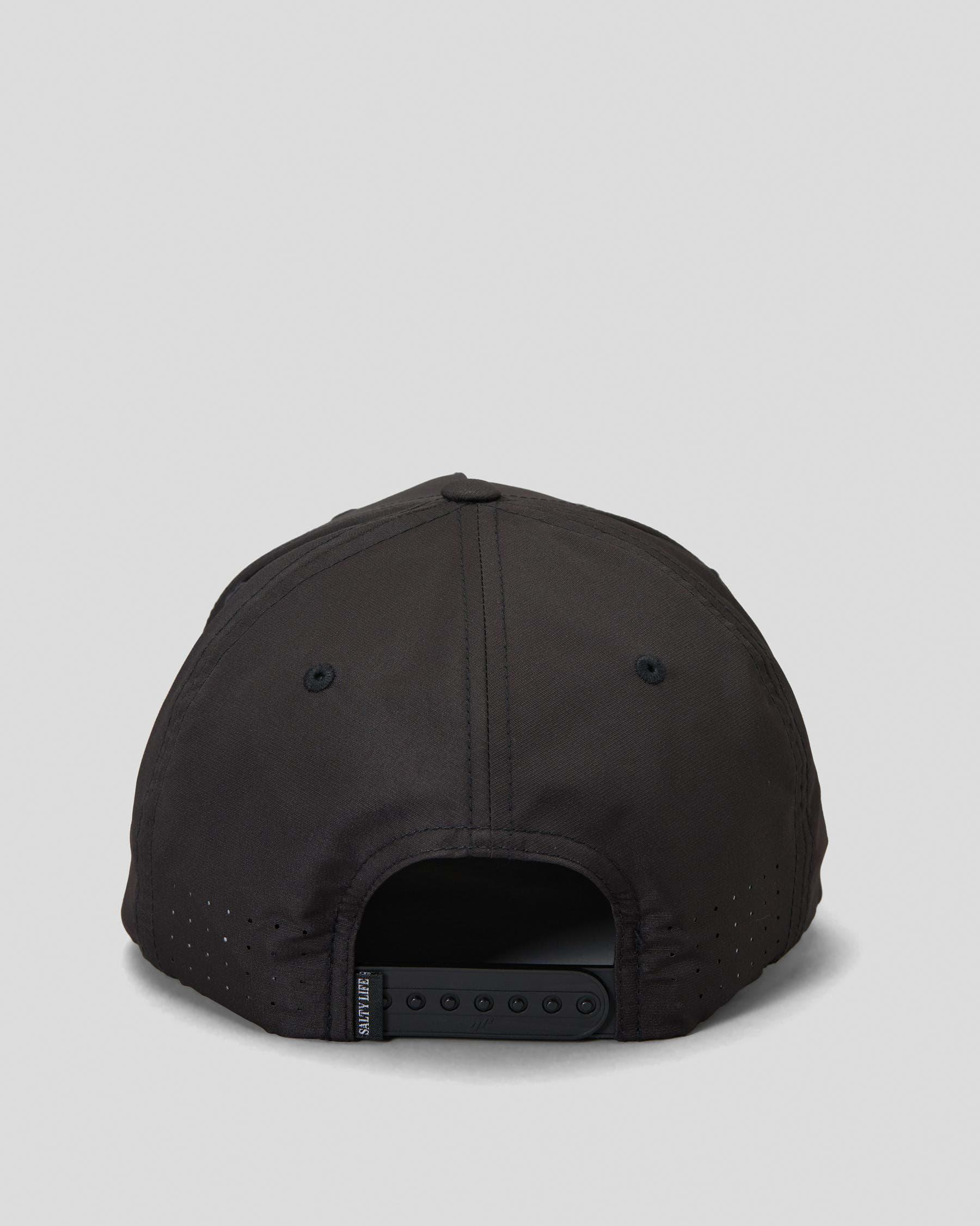 Shop Salty Life Outcasted Snapback Cap In Black/grey - Fast Shipping ...