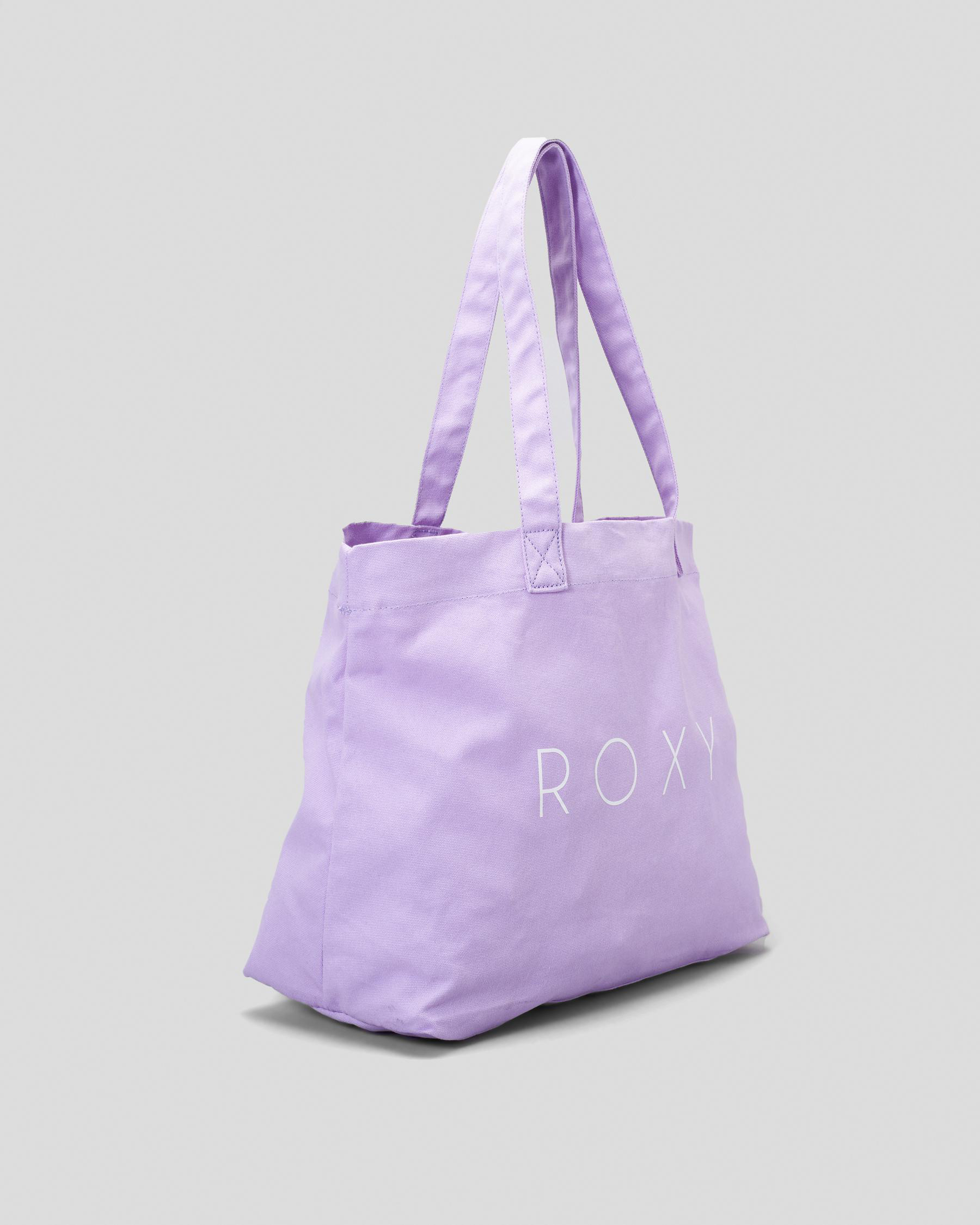 Shop Roxy Go For It Beach Bag In Purple Rose - Fast Shipping & Easy ...