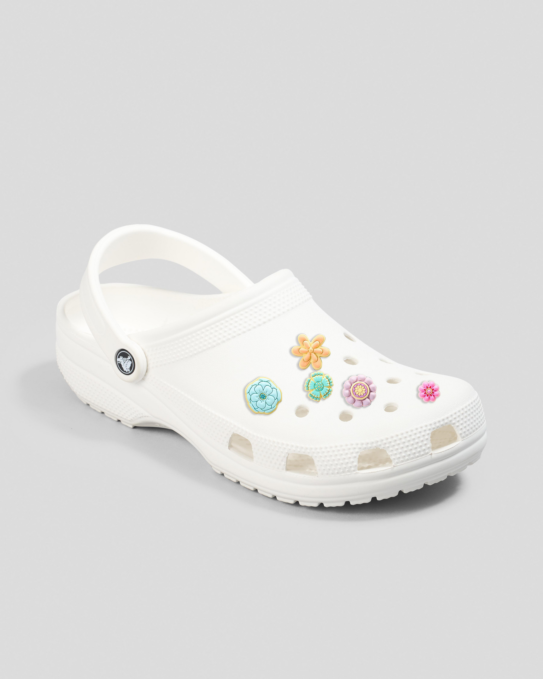 Shop Crocs Fresh As A Daisy Jibbitz 5 Pack In Multi - Fast Shipping ...