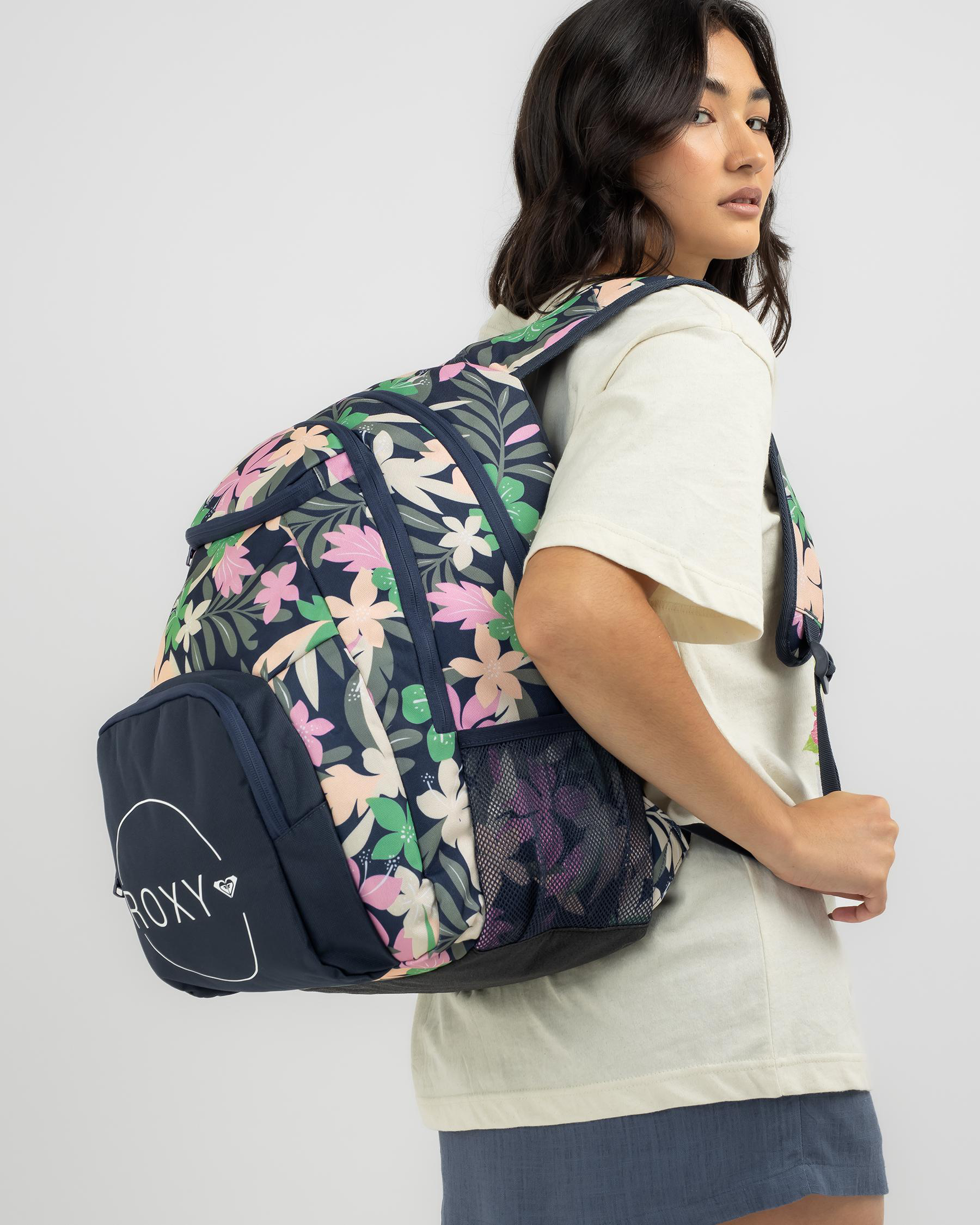 Shop Roxy Shadow Swell Printed Backpack In Naval Academy Ilacabo - Fast ...