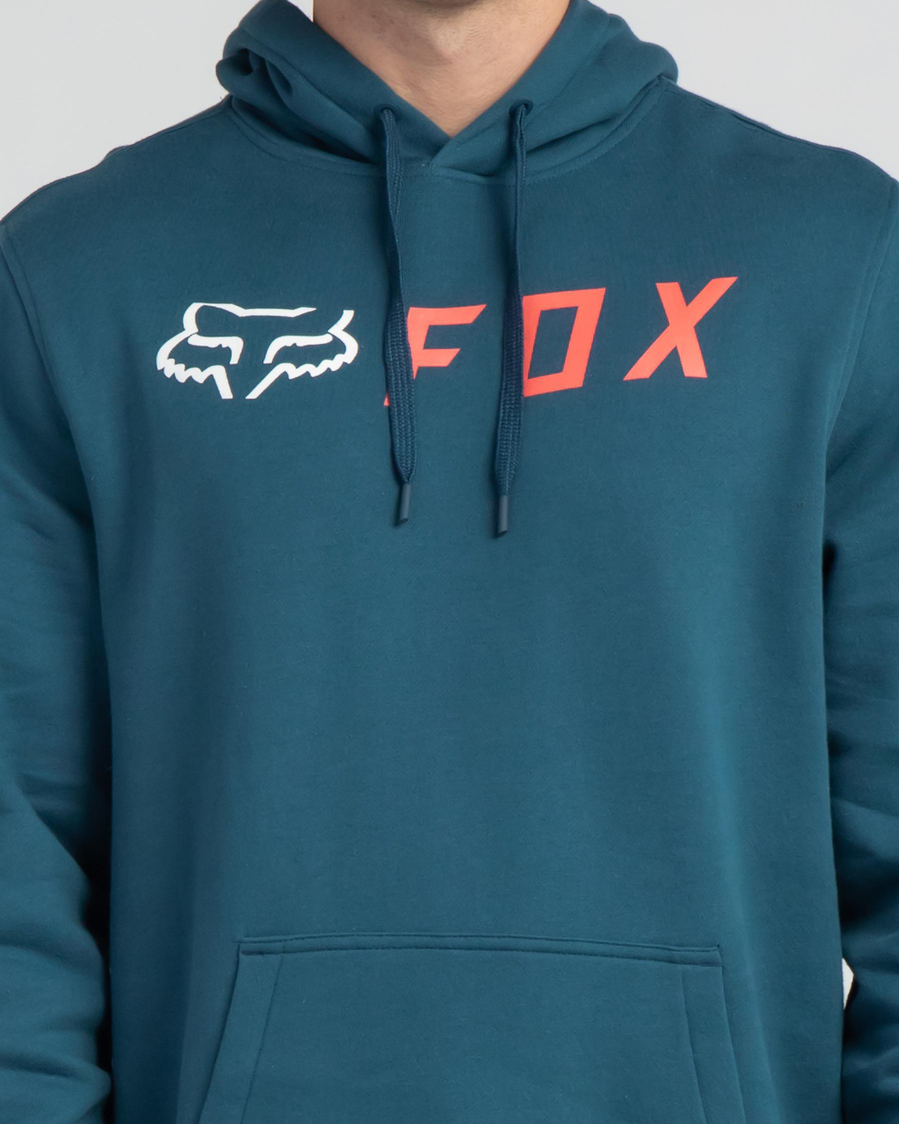 Shop Fox Apex Pullover Hoodie In Dark Indigo - Fast Shipping & Easy ...