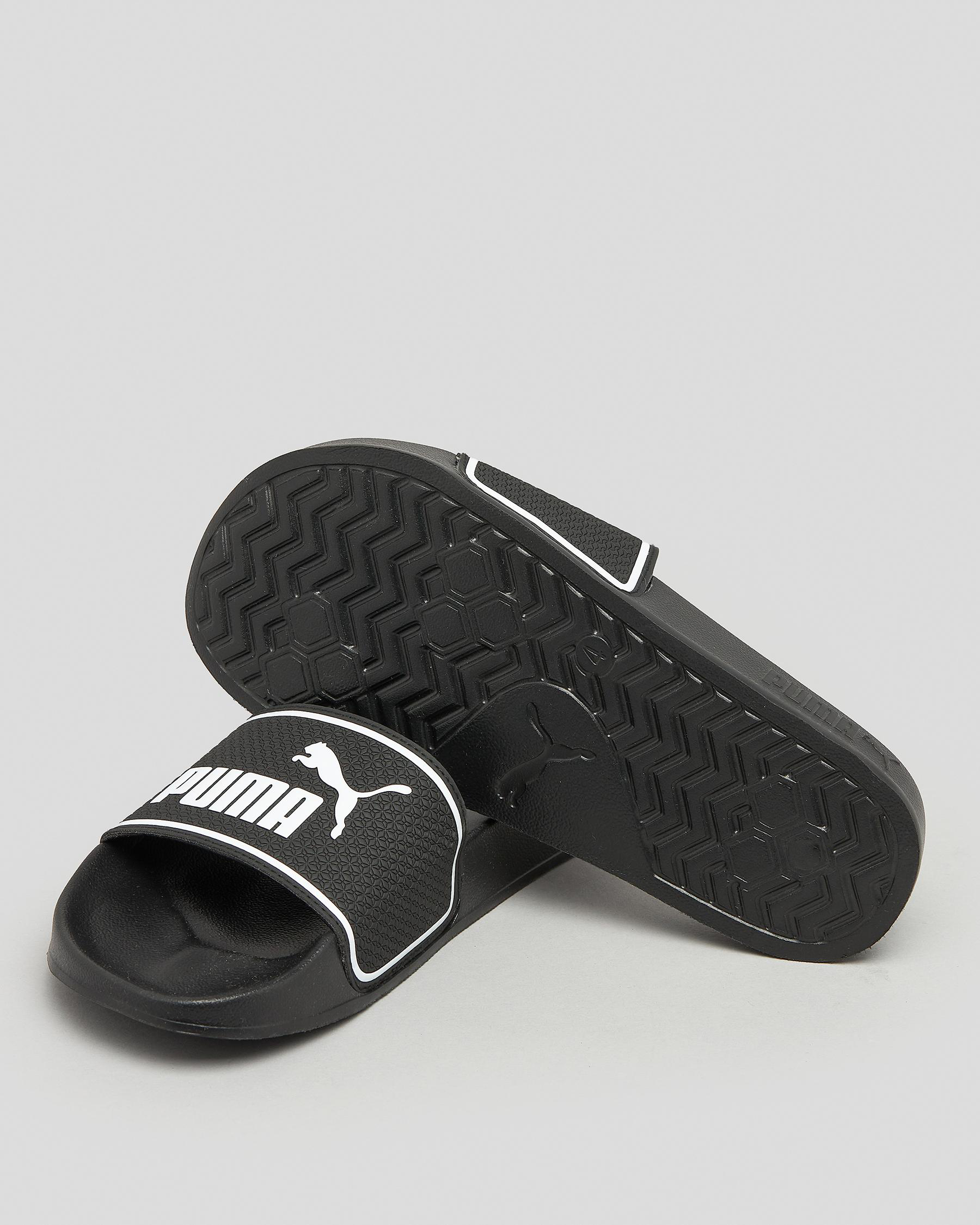 Shop Puma Boys' Leadcat 2.0 Slides In Puma Black-puma White - Fast ...