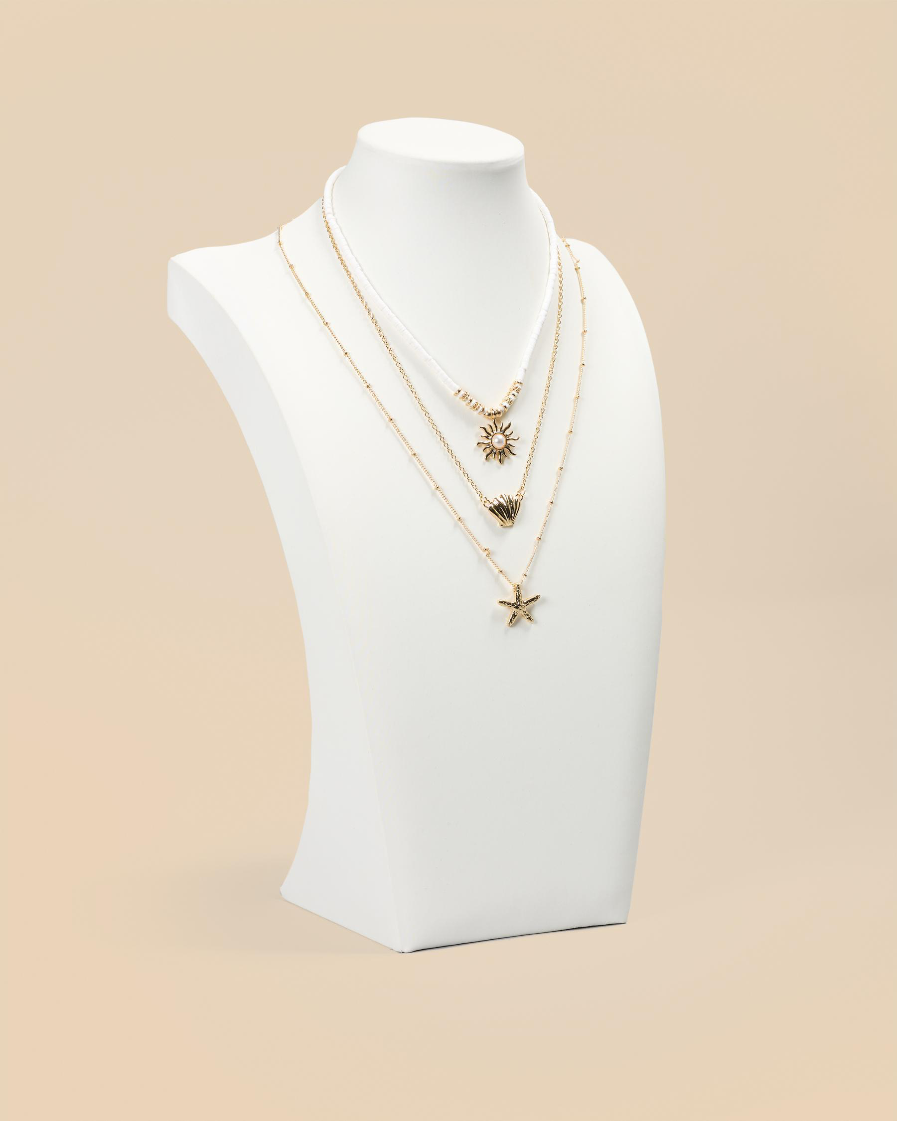 Shop Karyn In LA Pia Necklace Pack In White/gold - Fast Shipping & Easy Returns - City Beach ...