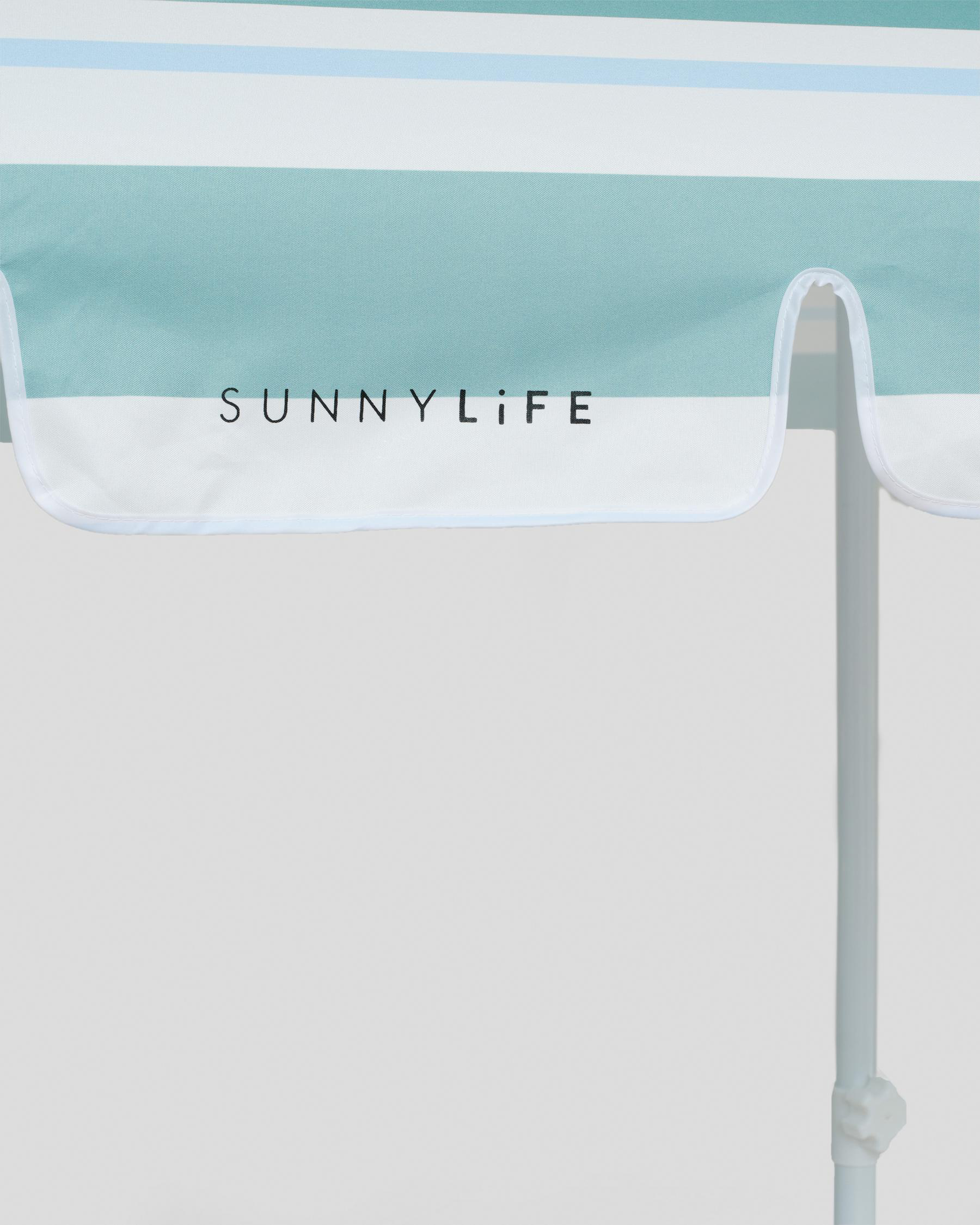 Shop Sunnylife Jardin Ocean Beach Cabana In White/blue - Fast Shipping ...