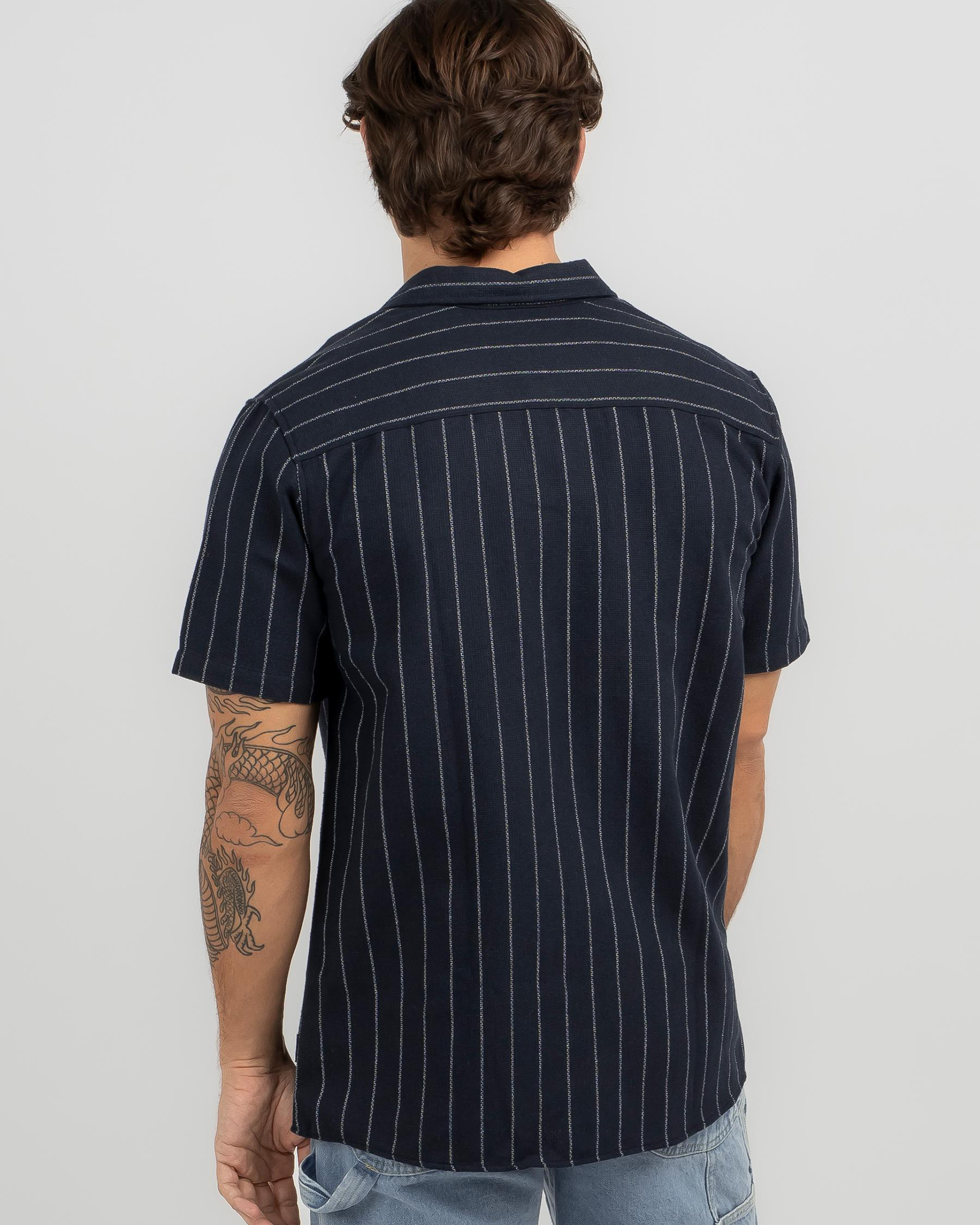 Shop Skylark Impulse Short Sleeve Shirt In Navy - Fast Shipping & Easy ...