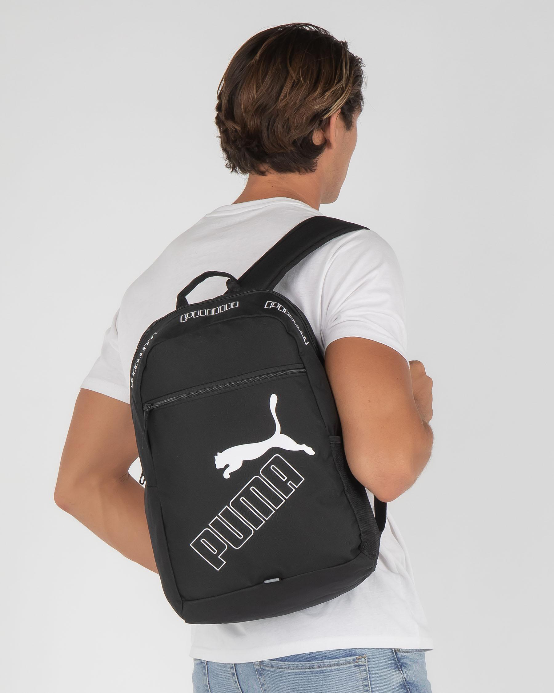Shop Puma Phase II Backpack In Black - Fast Shipping & Easy Returns ...