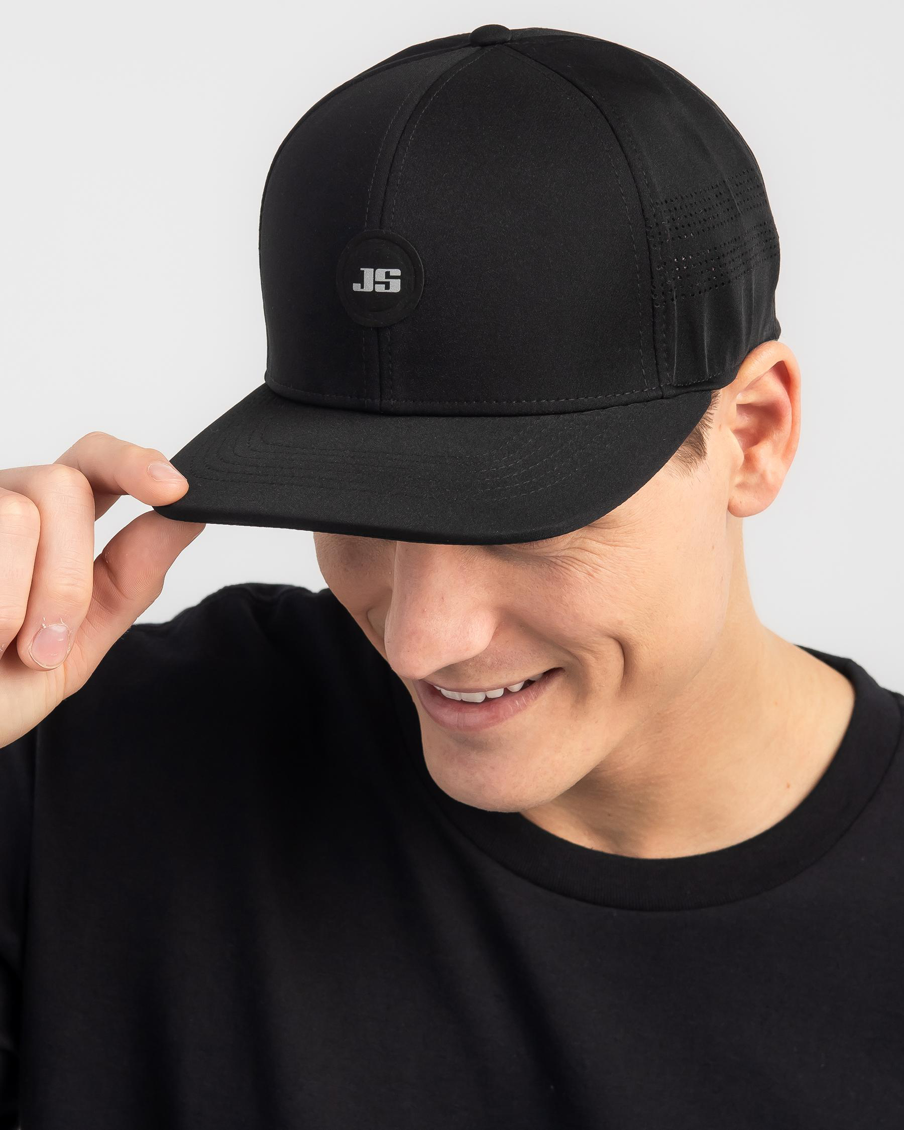Shop JS Industries HyFi 6 Pannel Cap In Black - Fast Shipping & Easy ...