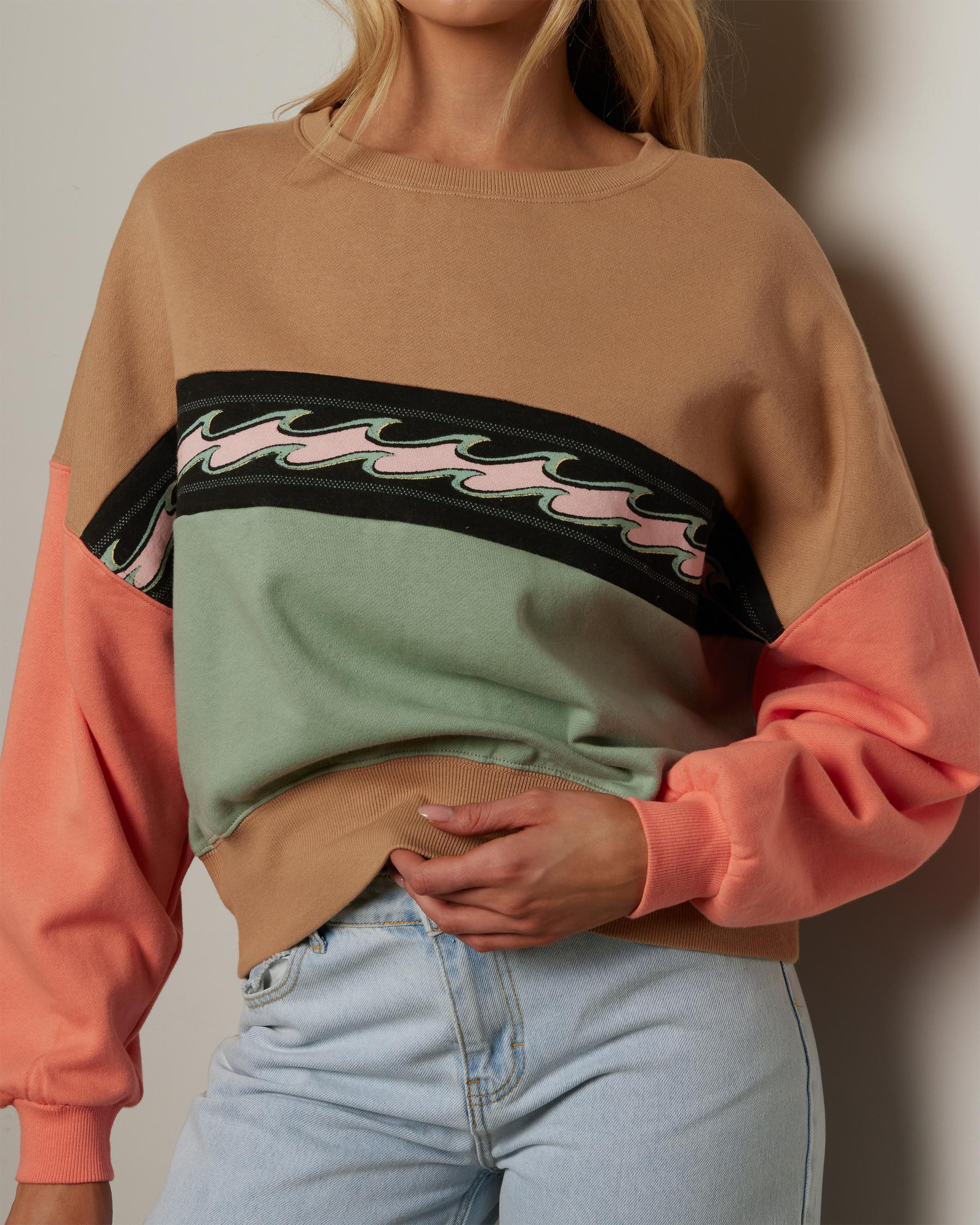 Shop Billabong '73 Days Cabo Crewneck Sweatshirt In Multi - Fast ...