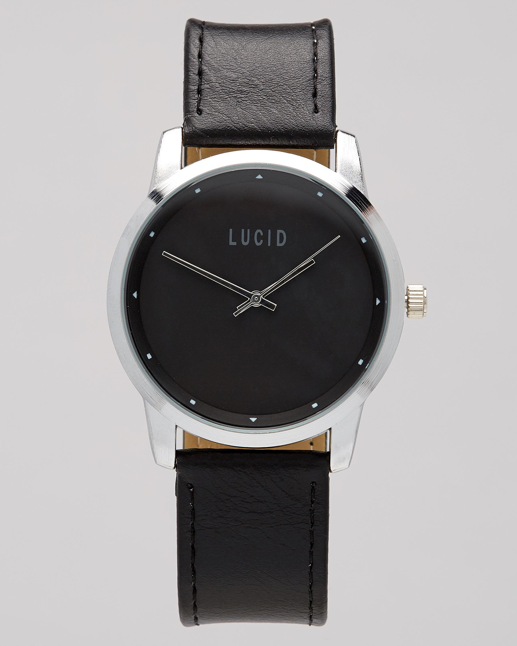 Shop Lucid Spirit Watch In Black/black/silver - Fast Shipping & Easy ...