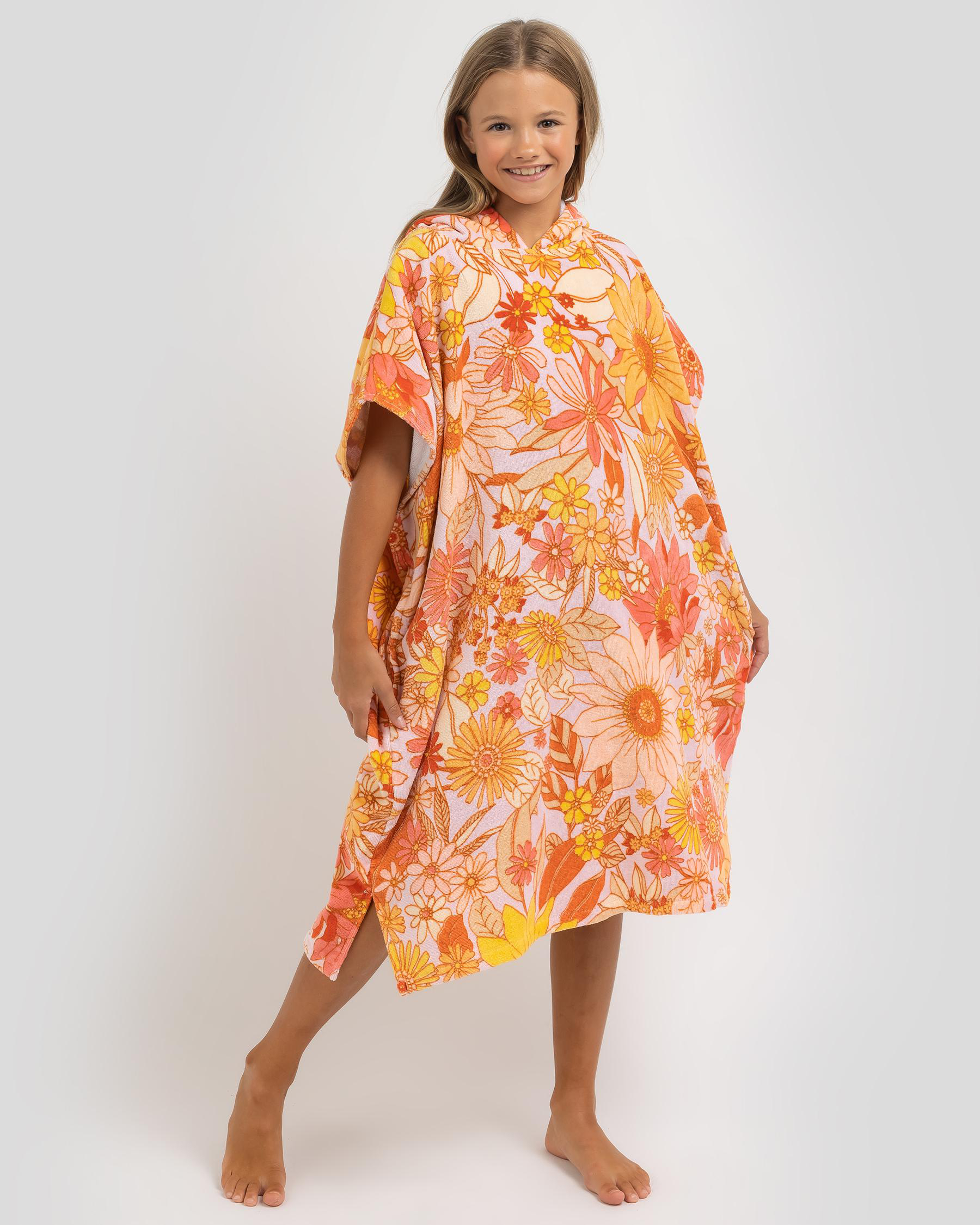 Topanga Girls' Golden Days Hooded Towel In Pink - FREE* Shipping & Easy ...