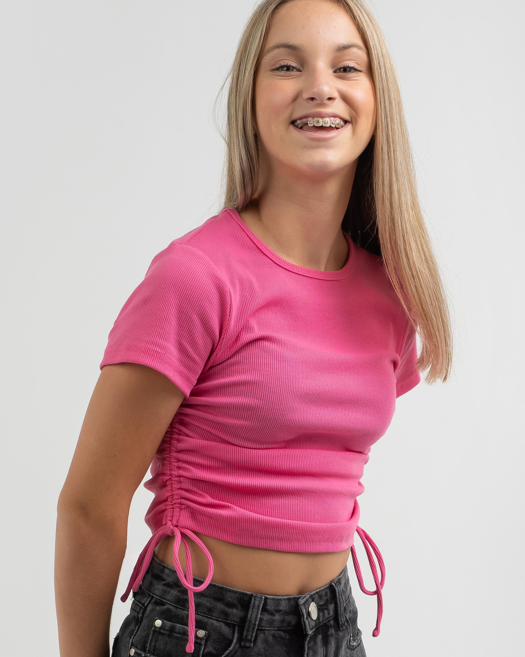 Shop Ava And Ever Girls' Kenny Top In Bright Pink - Fast Shipping ...