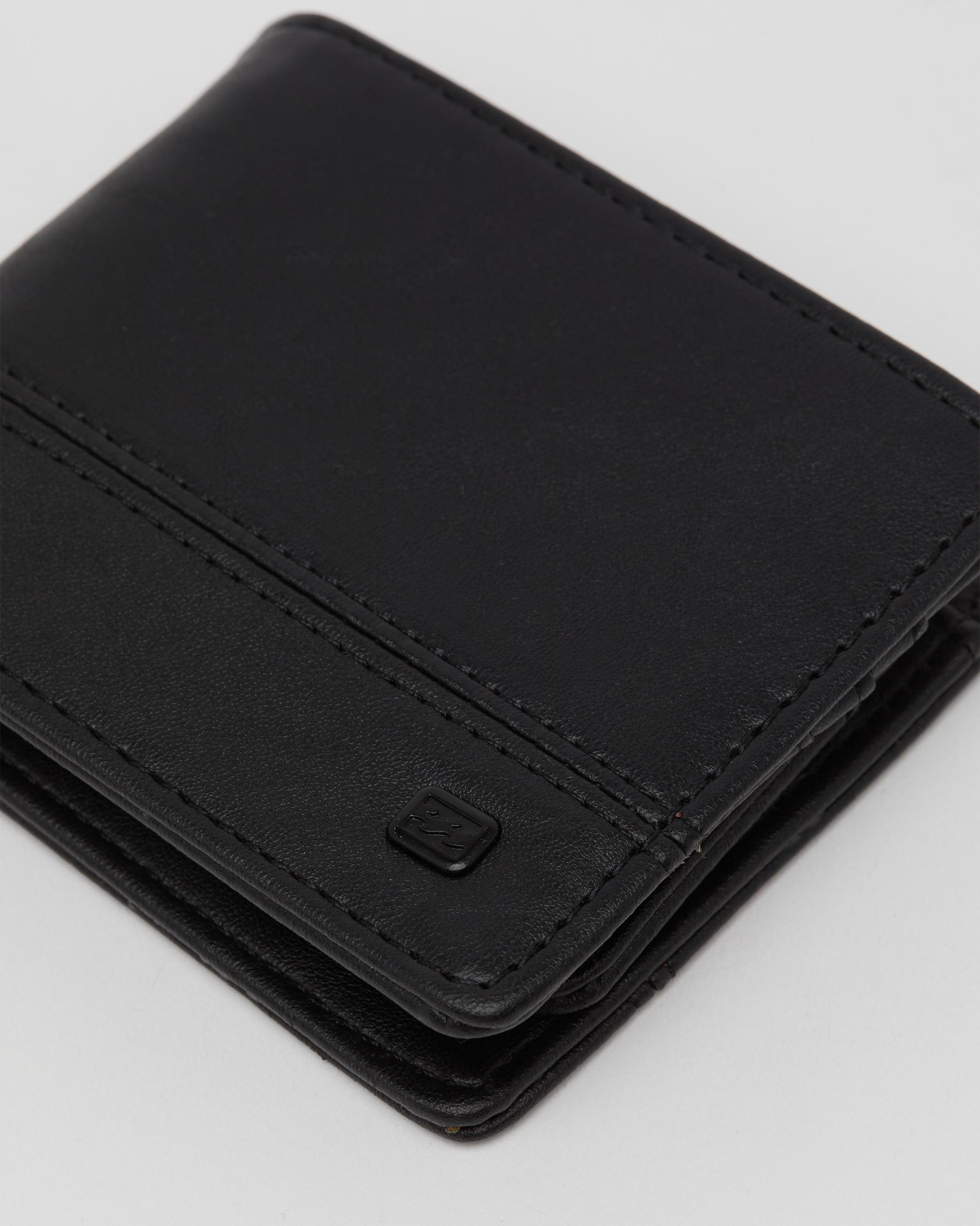 Shop Billabong Dimension Wallet In Black Grain - Fast Shipping & Easy ...
