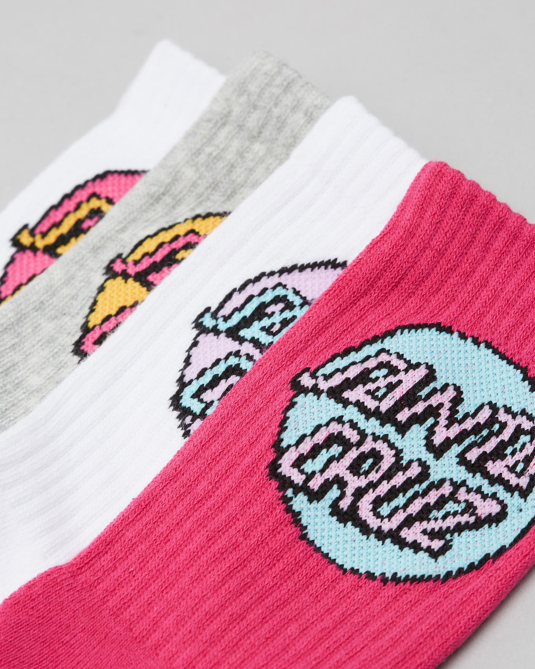 Shop Santa Cruz Girls' Pop Dot Sock Pack In Assorted - Fast Shipping ...