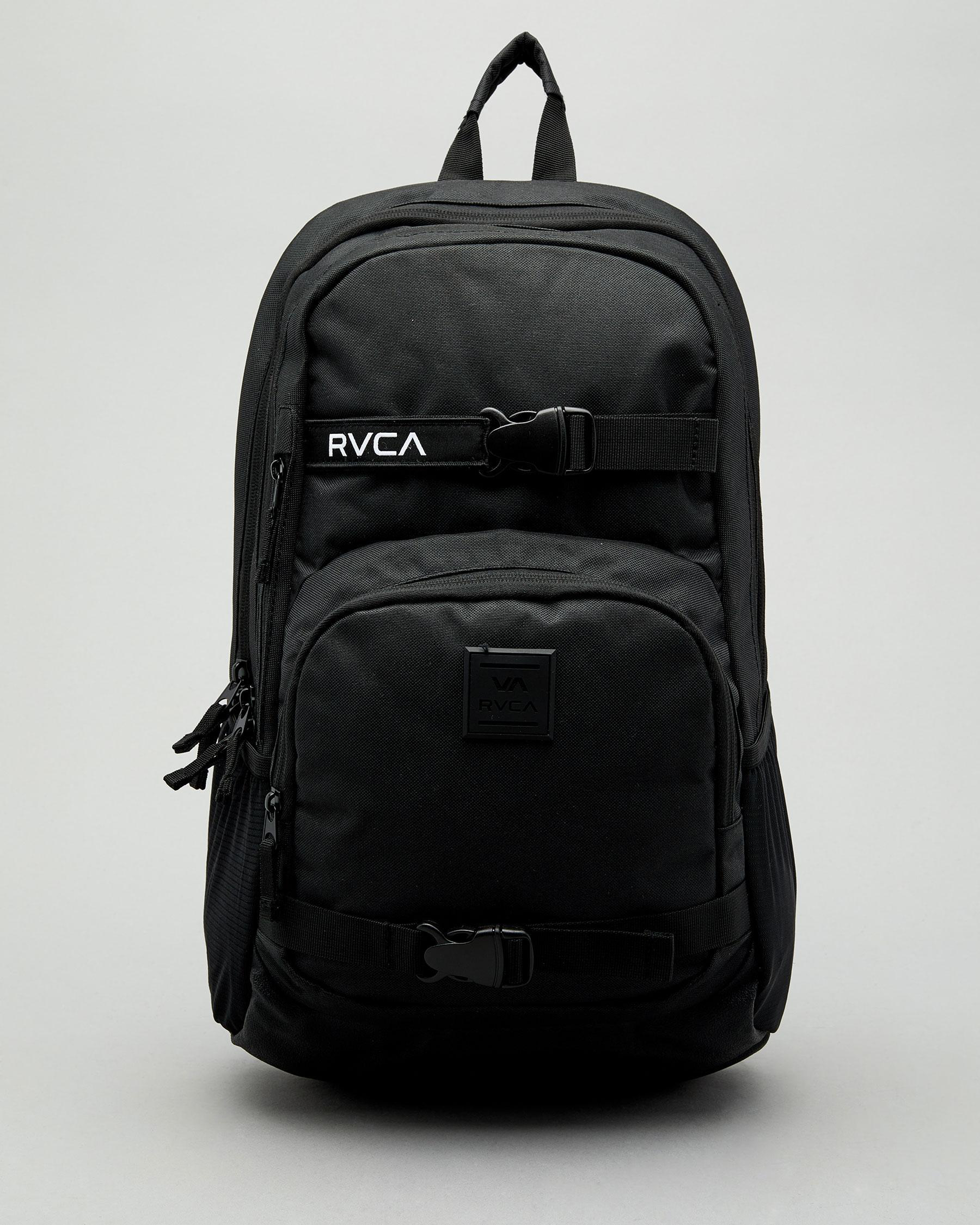 Shop RVCA Estate Deluxe Backpack In Black - Fast Shipping & Easy ...