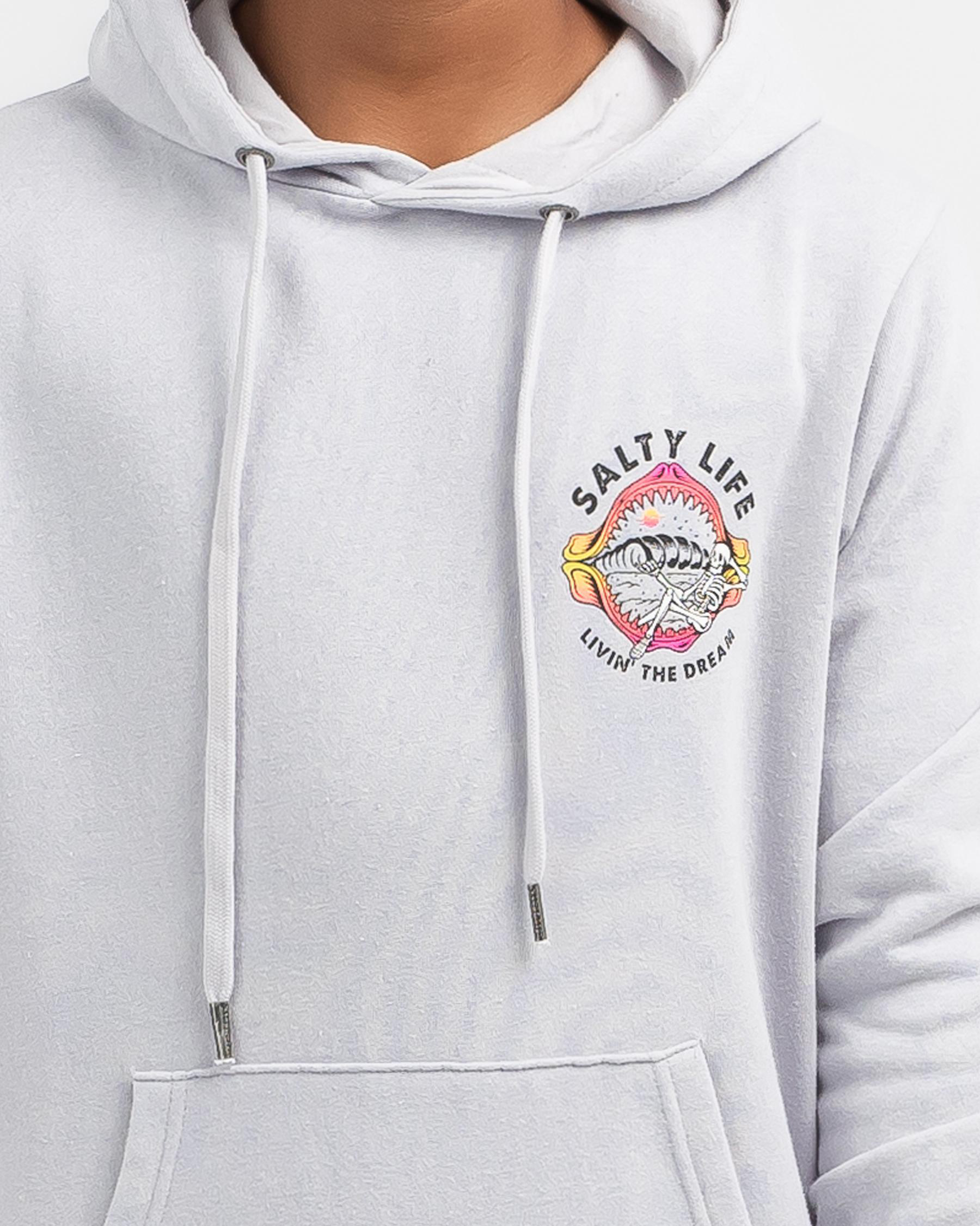 Shop Salty Life Boys' Hidden Paradise Sweatshirt In Lt Grey Acid - Fast ...